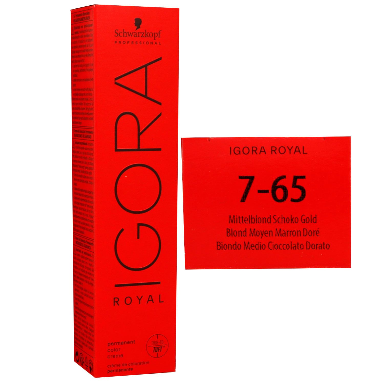 Schwarzkopf Igora Royal 60 ml 7-65 mittelblond schoko gold Haarfarbe ...