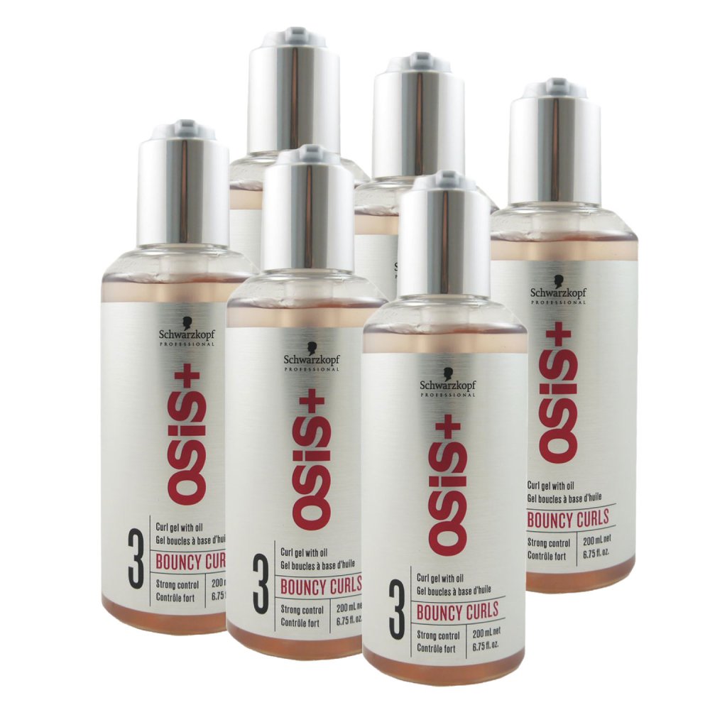 Schwarzkopf Osis Bouncy Curls 6 x 200 ml Locken Gel Set bei Riemax