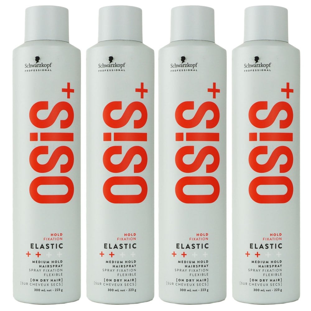 Schwarzkopf Osis Elastic Flexible Hold 4 x 300 ml Hairs