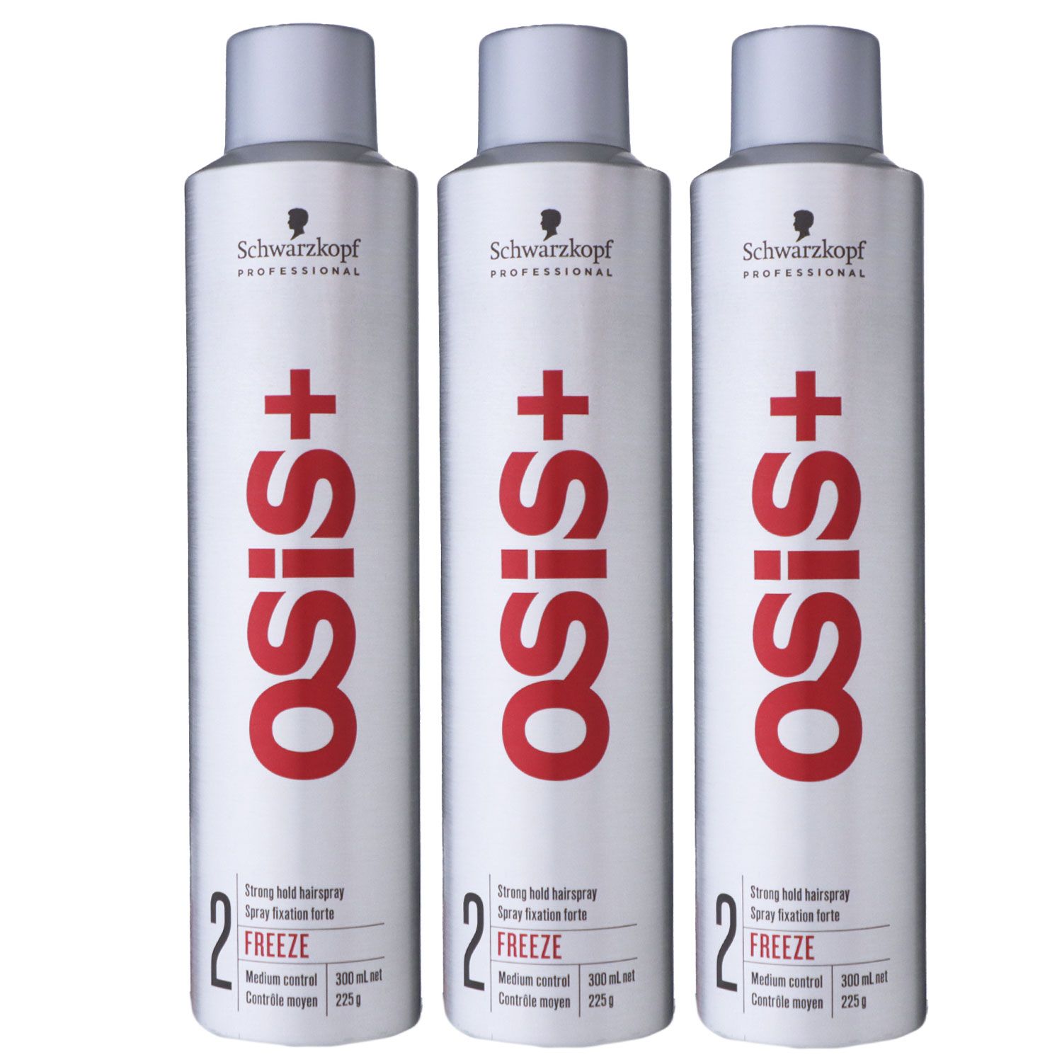Schwarzkopf Osis Freeze 3 x 300 ml Strong Hold Haarspra