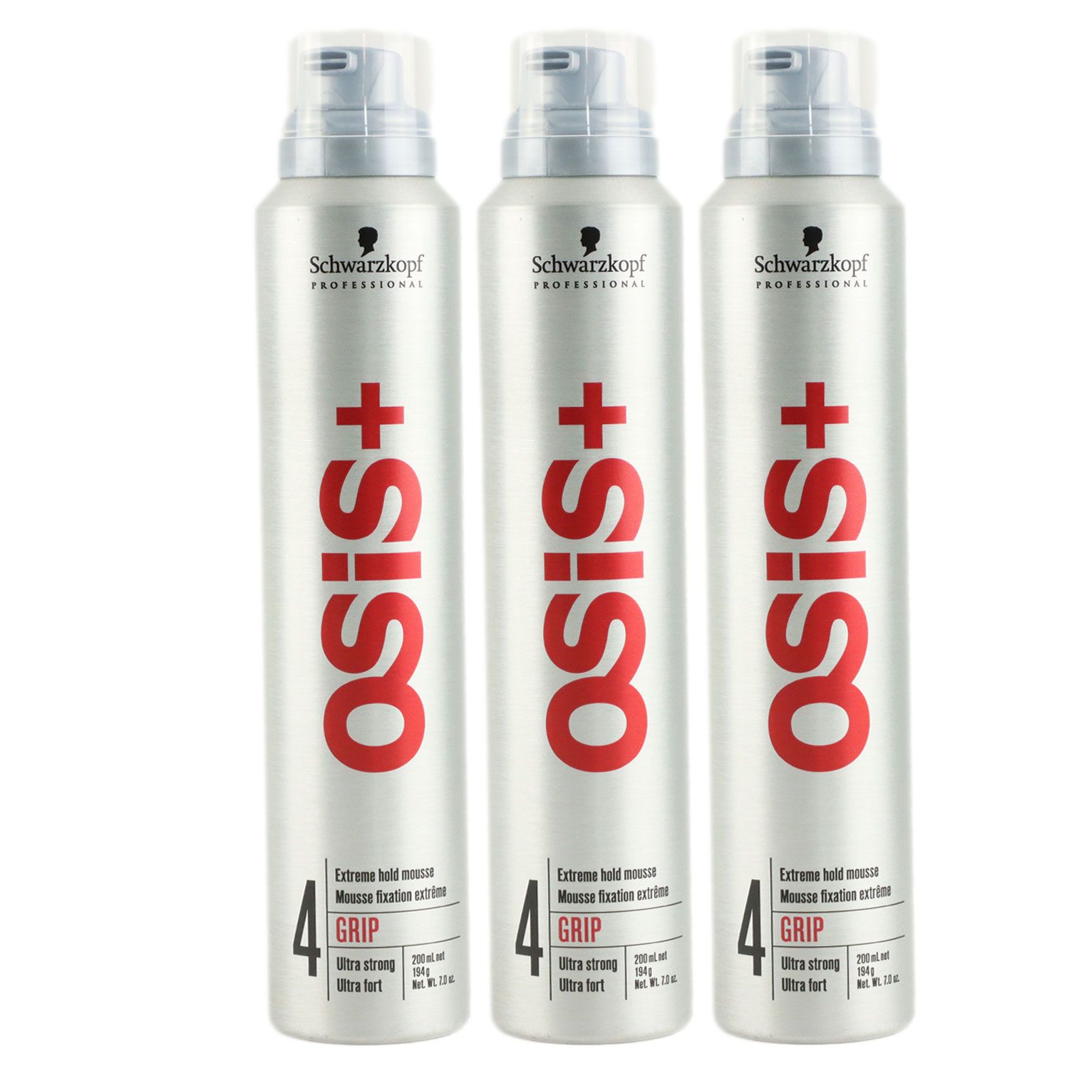 Schwarzkopf Osis Grip 3 x 200 ml Extreme Hold Mousse