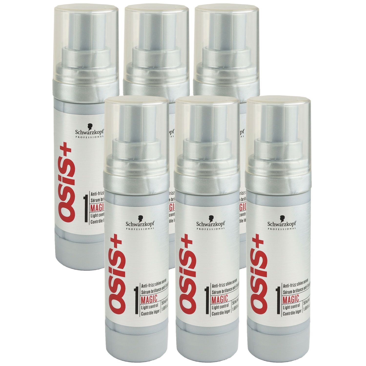 Schwarzkopf Osis Magic 6 x 50 ml Anti Frizz Serum Set b