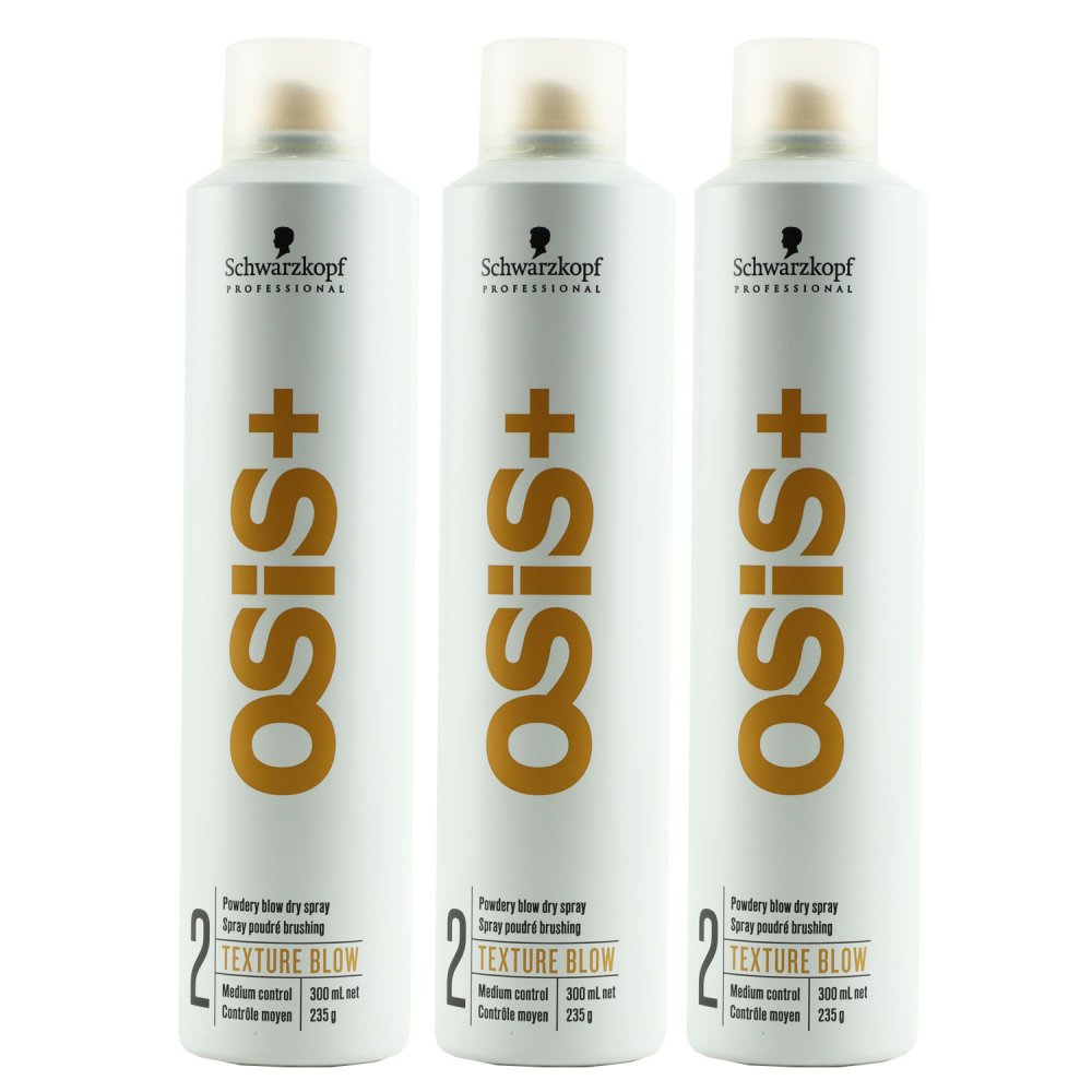 Schwarzkopf Osis Texture Blow 3 x 300 ml trocken Föhn Spray bei Riemax