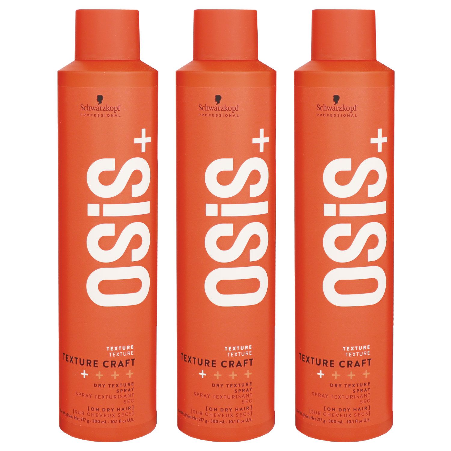 Schwarzkopf Osis Texture Craft 3 x 300 ml Spray Set