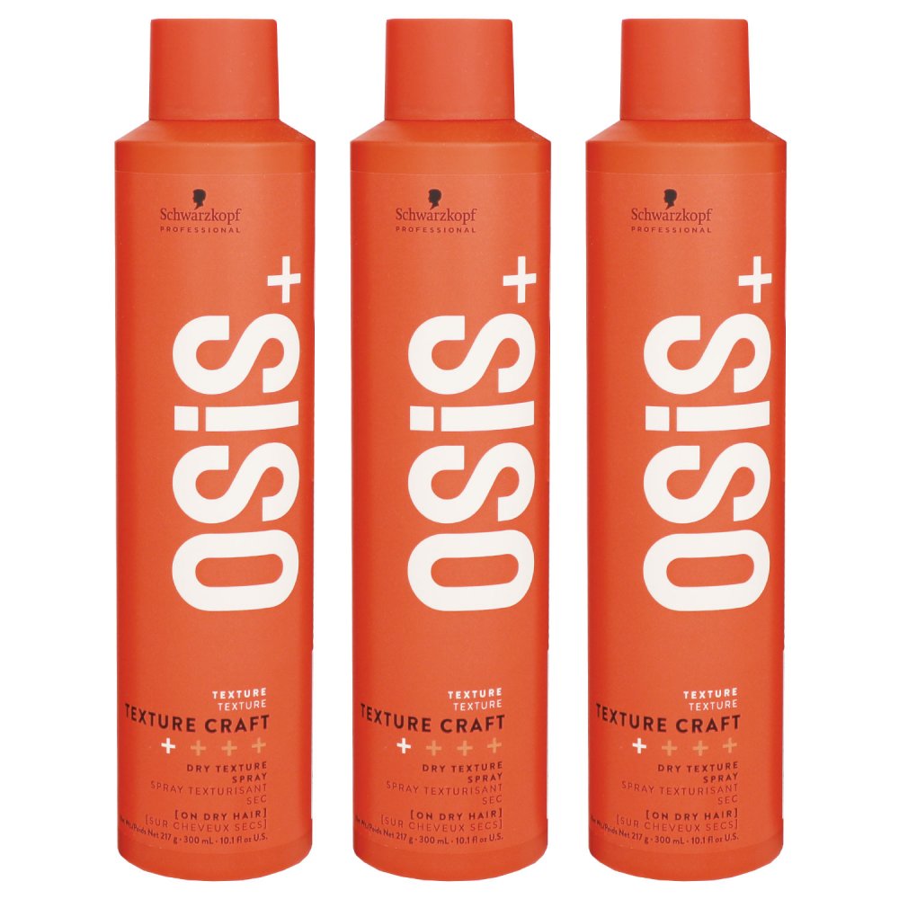 Schwarzkopf Osis Texture Craft 3 x 300 ml Spray Set