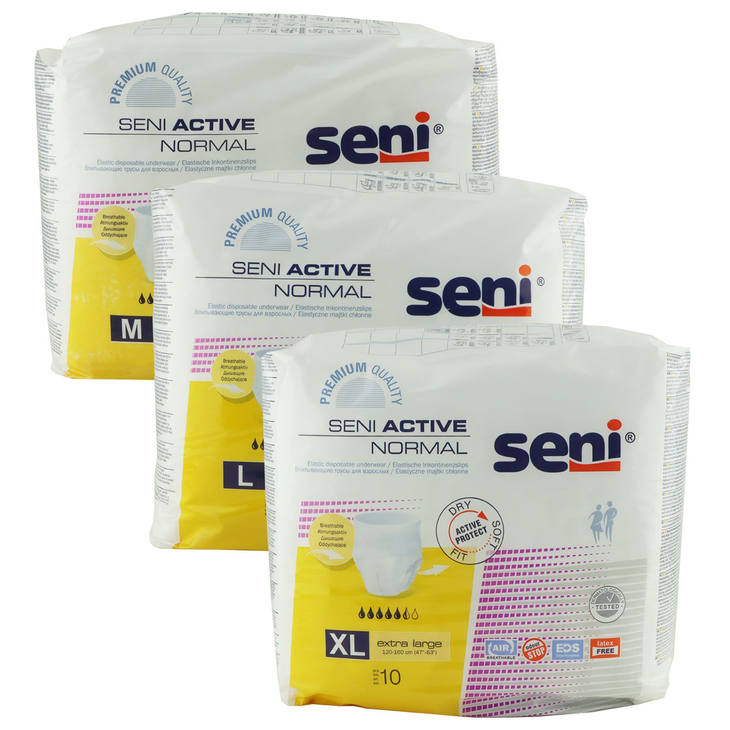 Seni Active Normal Inkontinenzslip 10 Stück Größenwahl