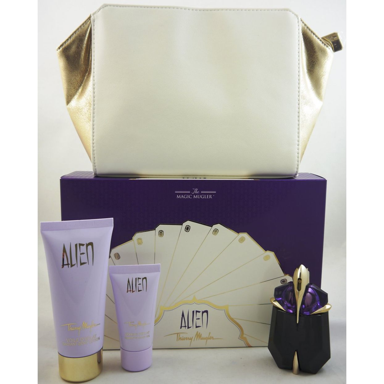 Thierry Mugler Alien Set 30 ml EDP & 100 ml BL & 30 ml SG & Tasche bei ...