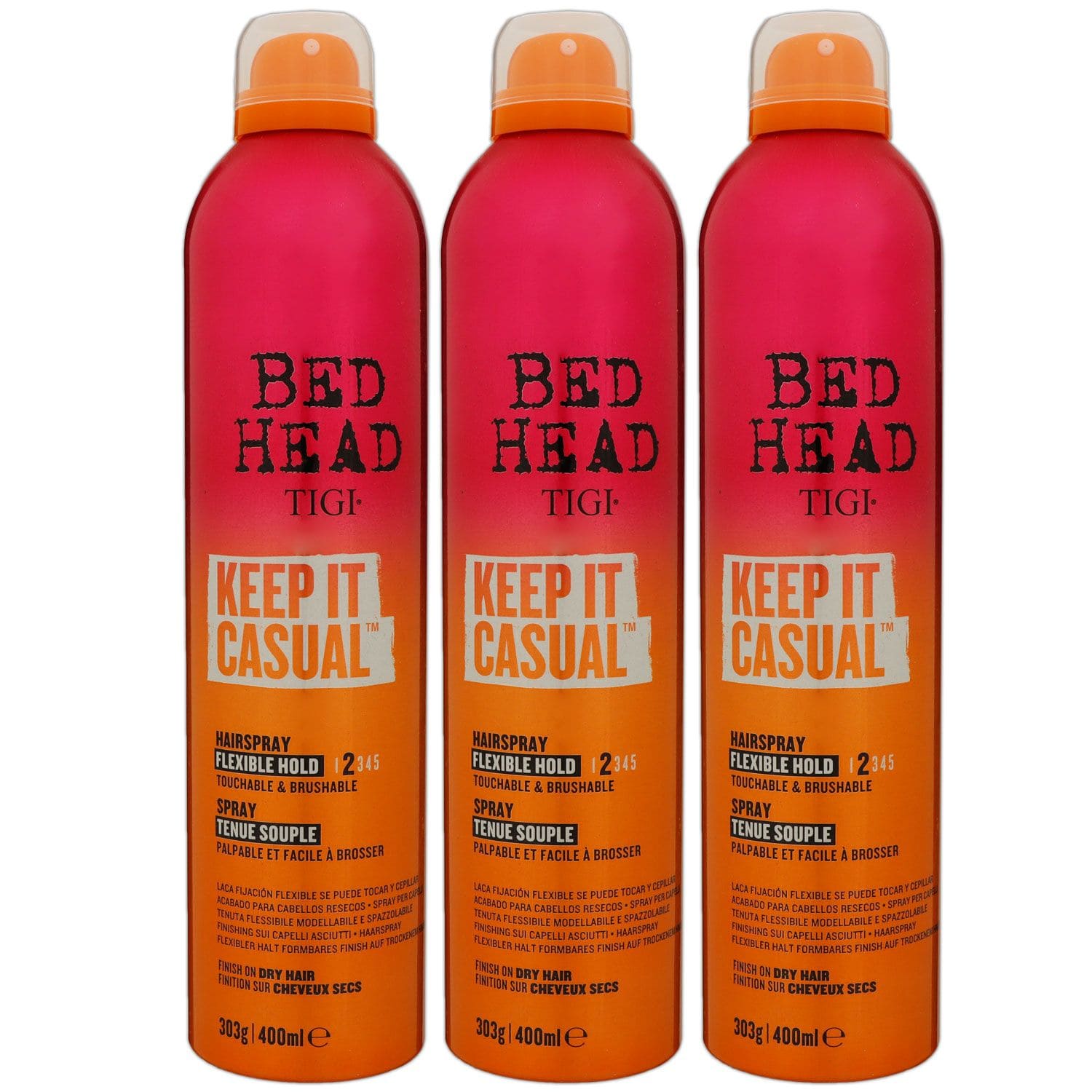 Tigi Bed Head Row Keep It Casual 3 x 400 ml Hairspray b