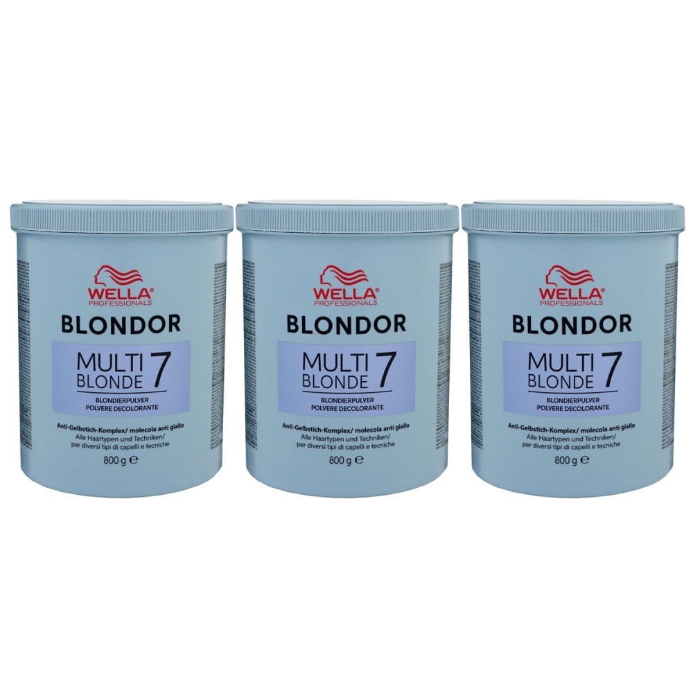 Wella Blondor Multi Blonde Powder 3 x 800g Pulver Blondierung ...