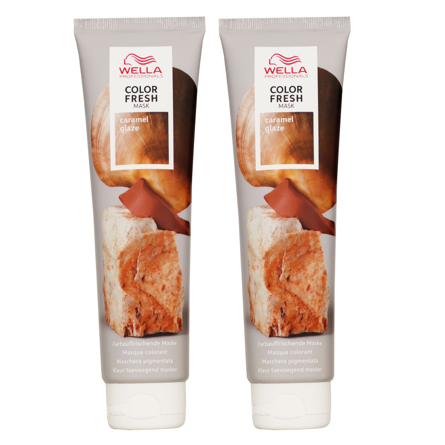 Wella Color Fresh Mask 2 x 150 ml Tönungsmaske Farbmaske Caramel Glaze ...