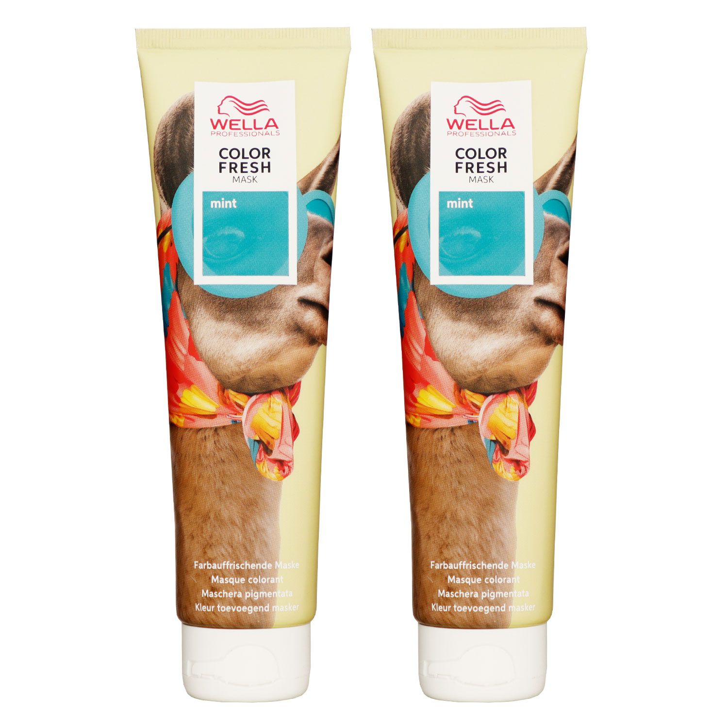 Wella Color Fresh Mask 2 x 150 ml Tönungsmaske Farbmaske Mint Set ...