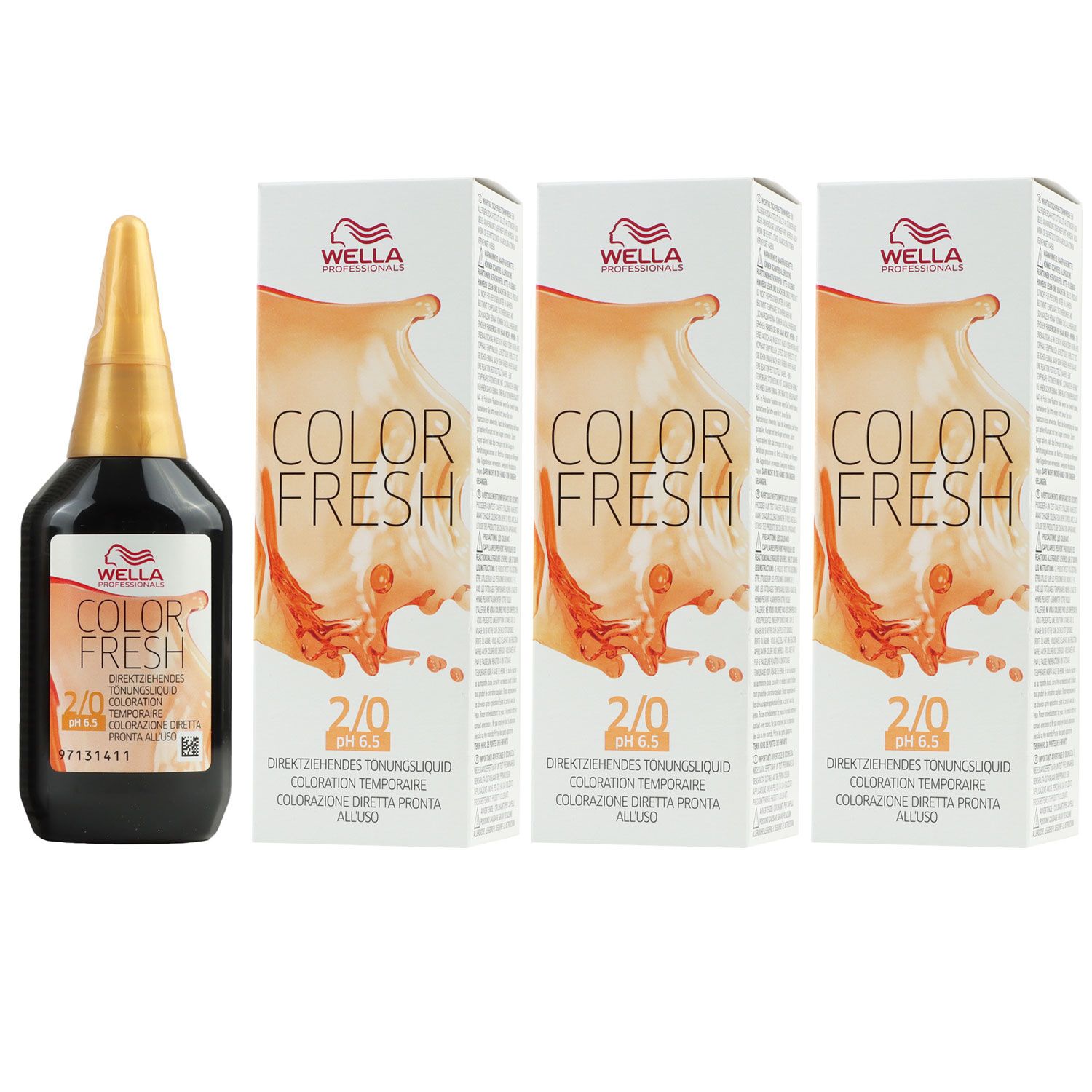 Wella Color Fresh Liquid 3 x 75 ml 2/0 Set bei Riemax