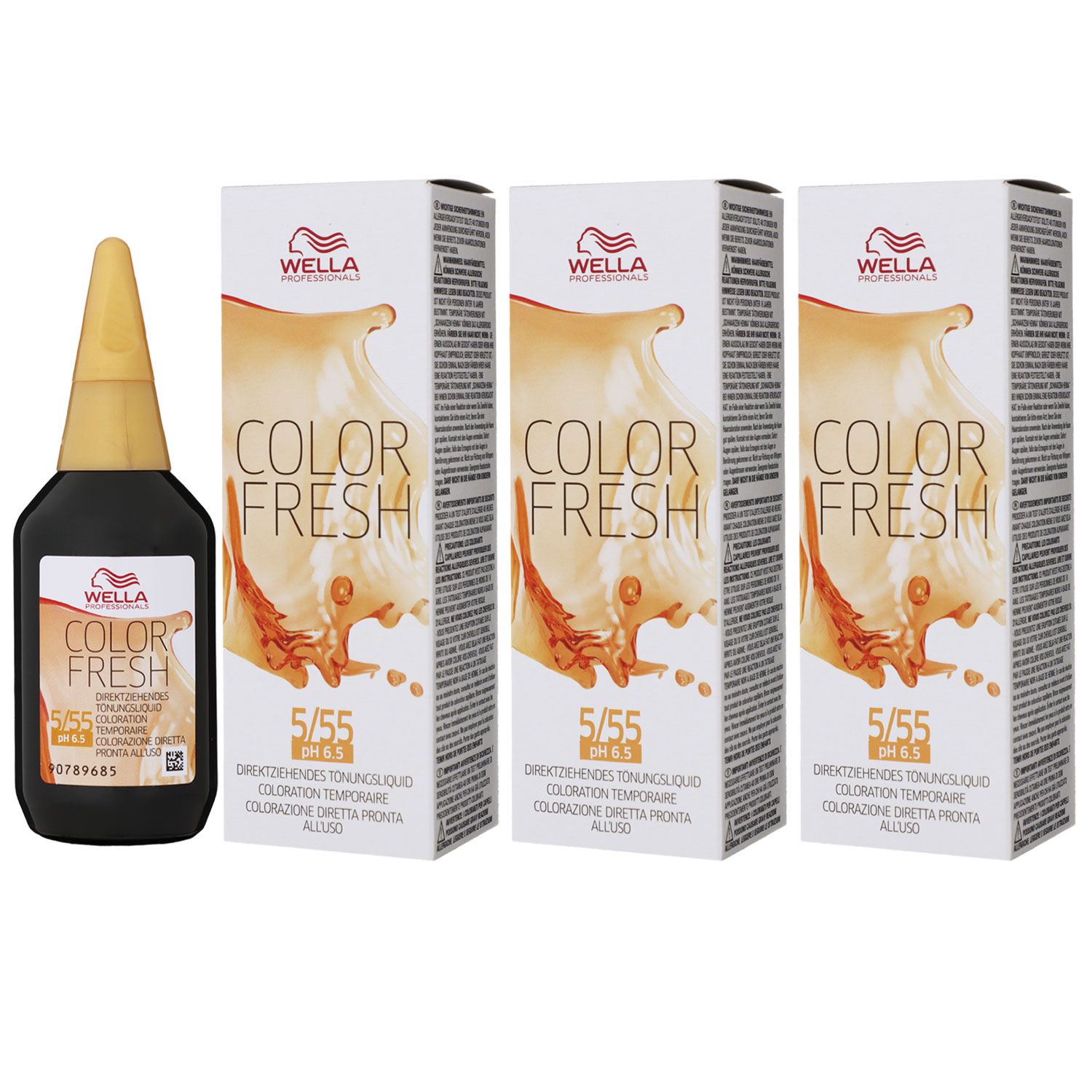 Wella Color Fresh Tönungsliquid 3 x 75 ml 5/55 bei Riem