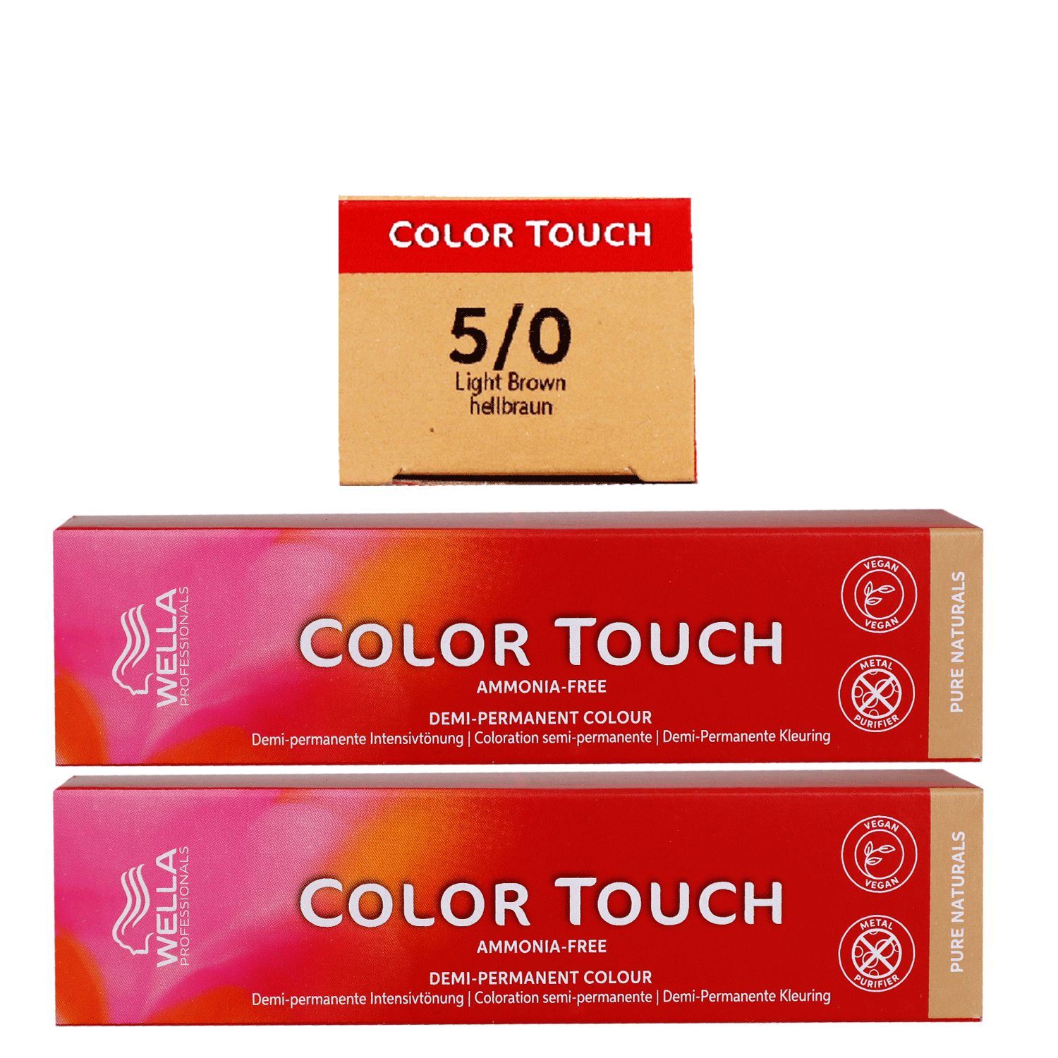 Wella Color Touch 2 x 60 ml 5/0 hellbraun Set --> Riemax | Parfüm ...