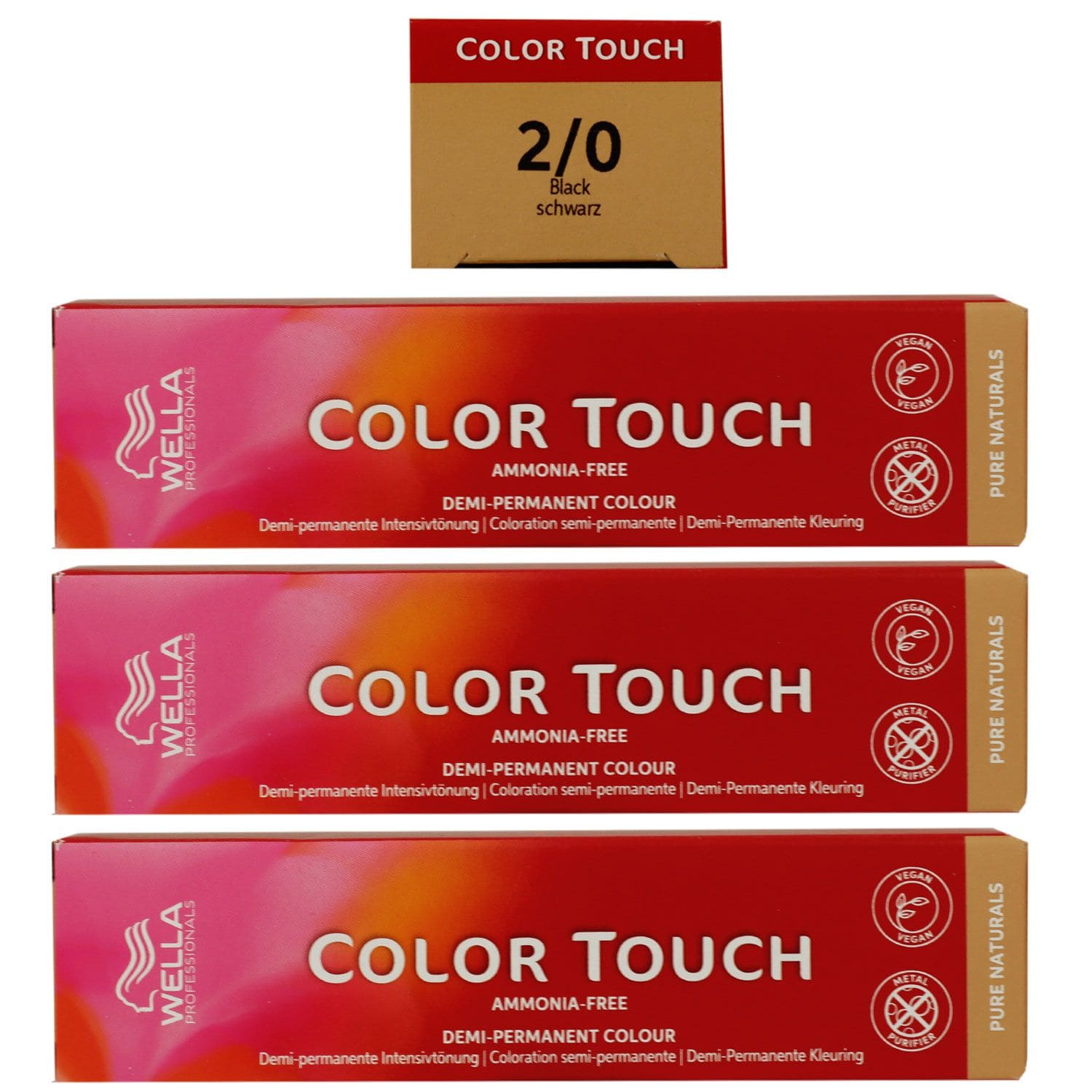 Wella Color Touch Schwarz Set 3x60 ml