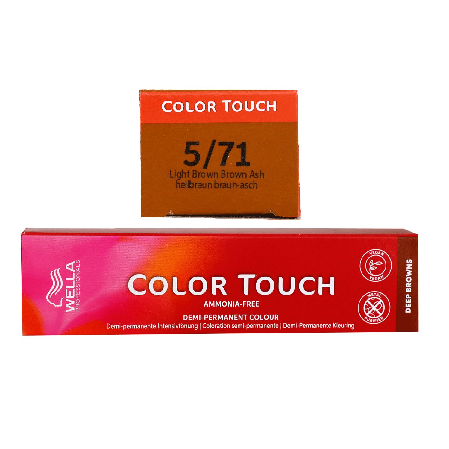 Wella Color Touch Deep Browns 60 ml 5/71 hellbraun braun asch Intensiv ...
