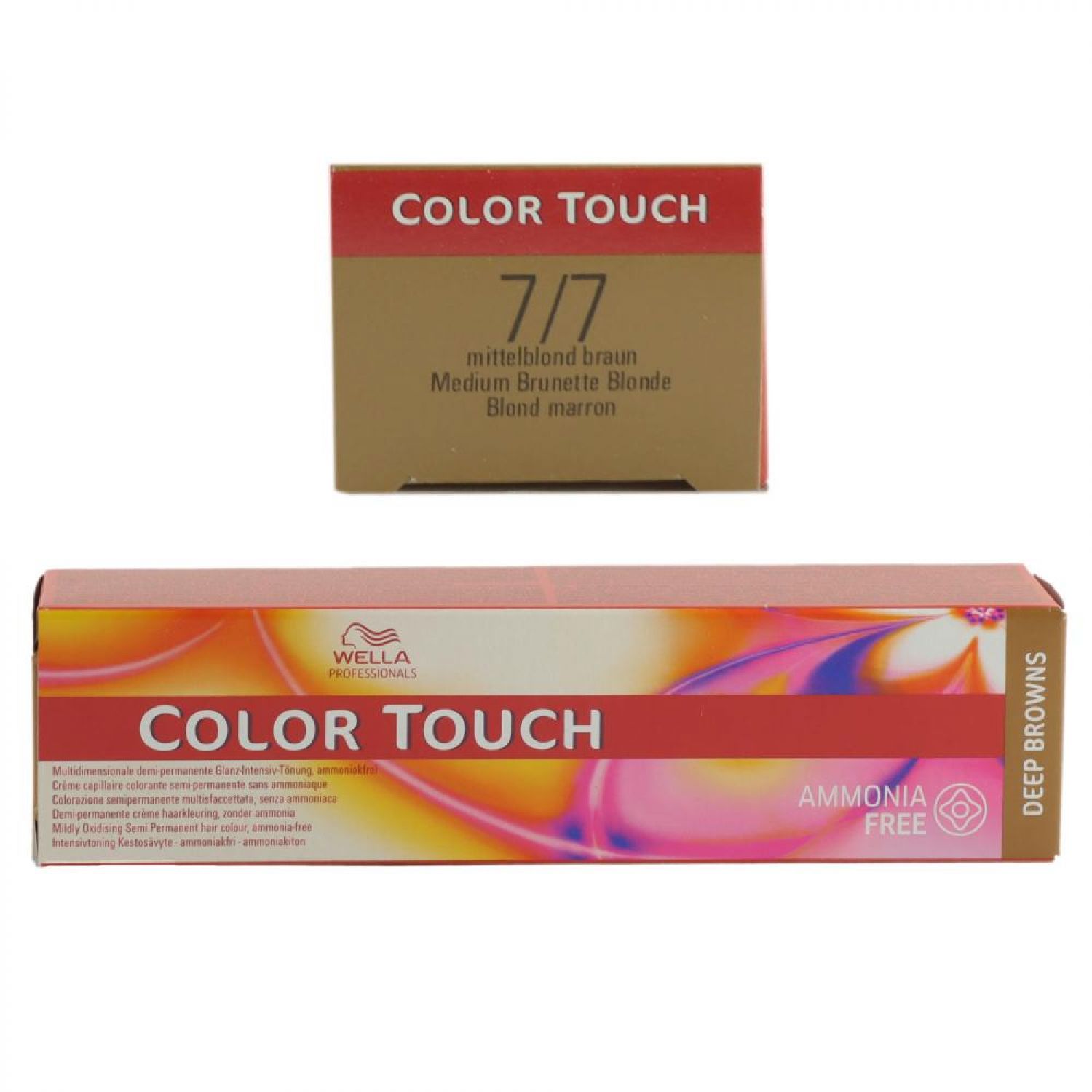 Wella Color Touch Deep Browns 60 ml 7/7 mittelblond braun Intensiv ...