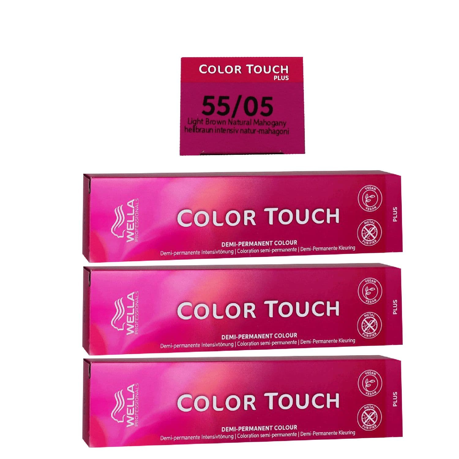 Wella Color Touch Plus 3 x 60 ml 55/05