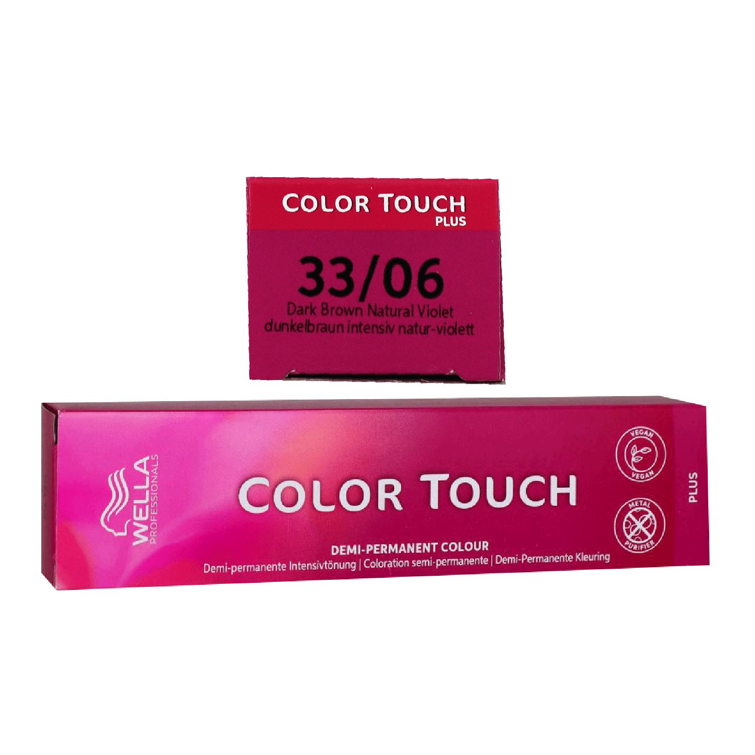 Wella Color Touch Plus 60 ml 33/06 dunkelbraun intensiv natur violett ...