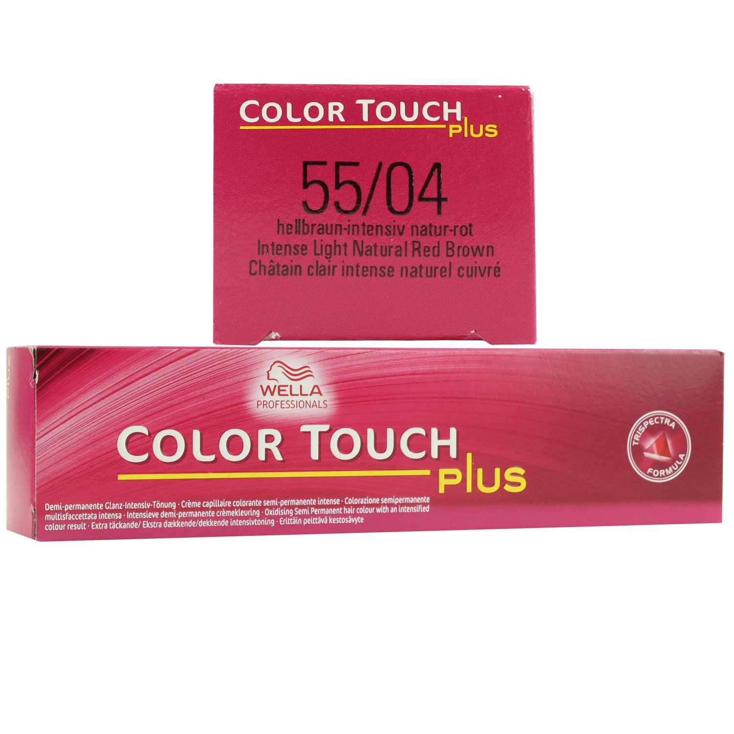 Wella Color Touch Plus 60 ml 55/04 hellbraun intensiv natur rot ...