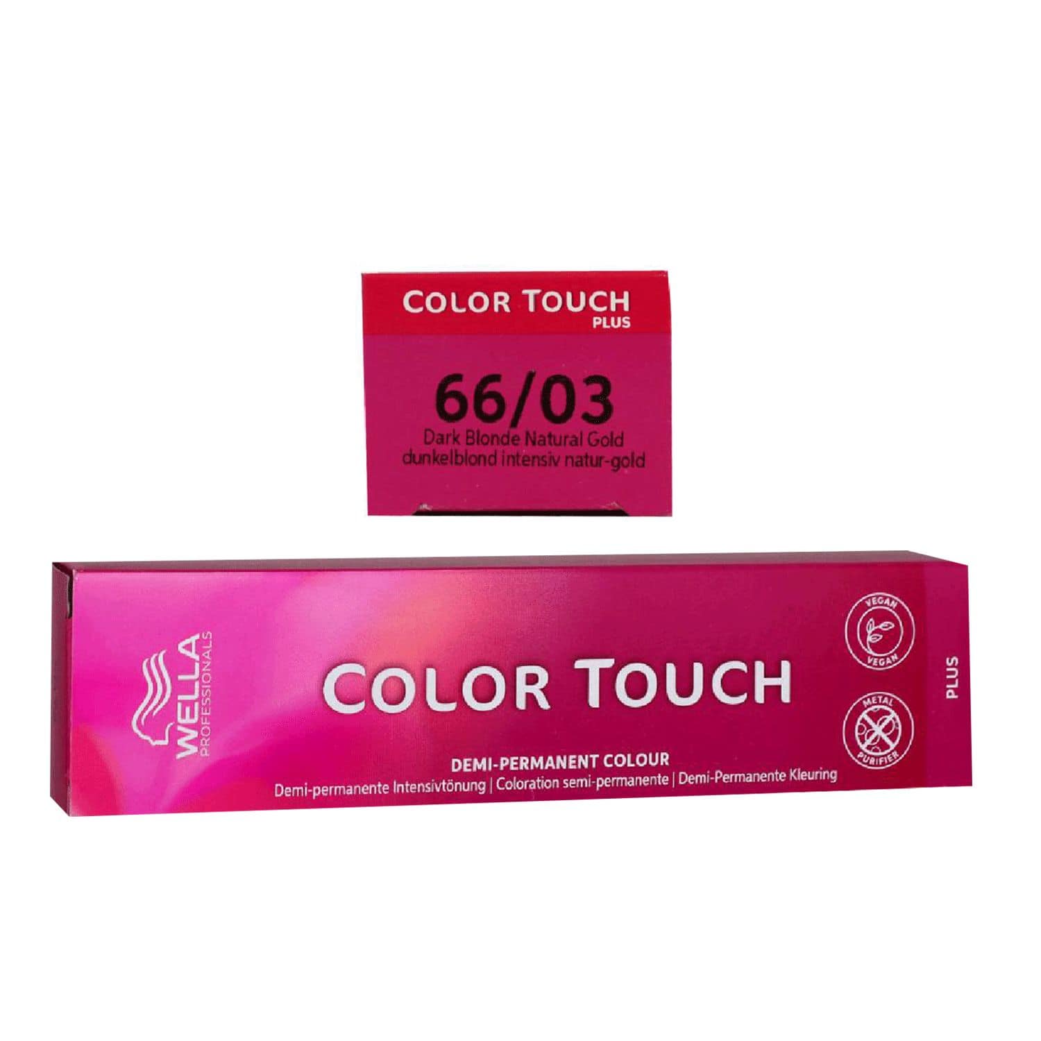 Wella Color Touch Plus 60 ml 66/03 dunkelblond intensiv natur gold ...
