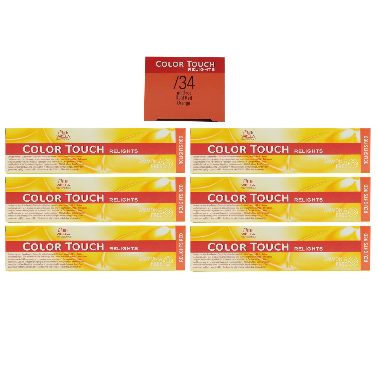Wella Color Touch Relights Red 6 x 60 ml /34 bei Riemax