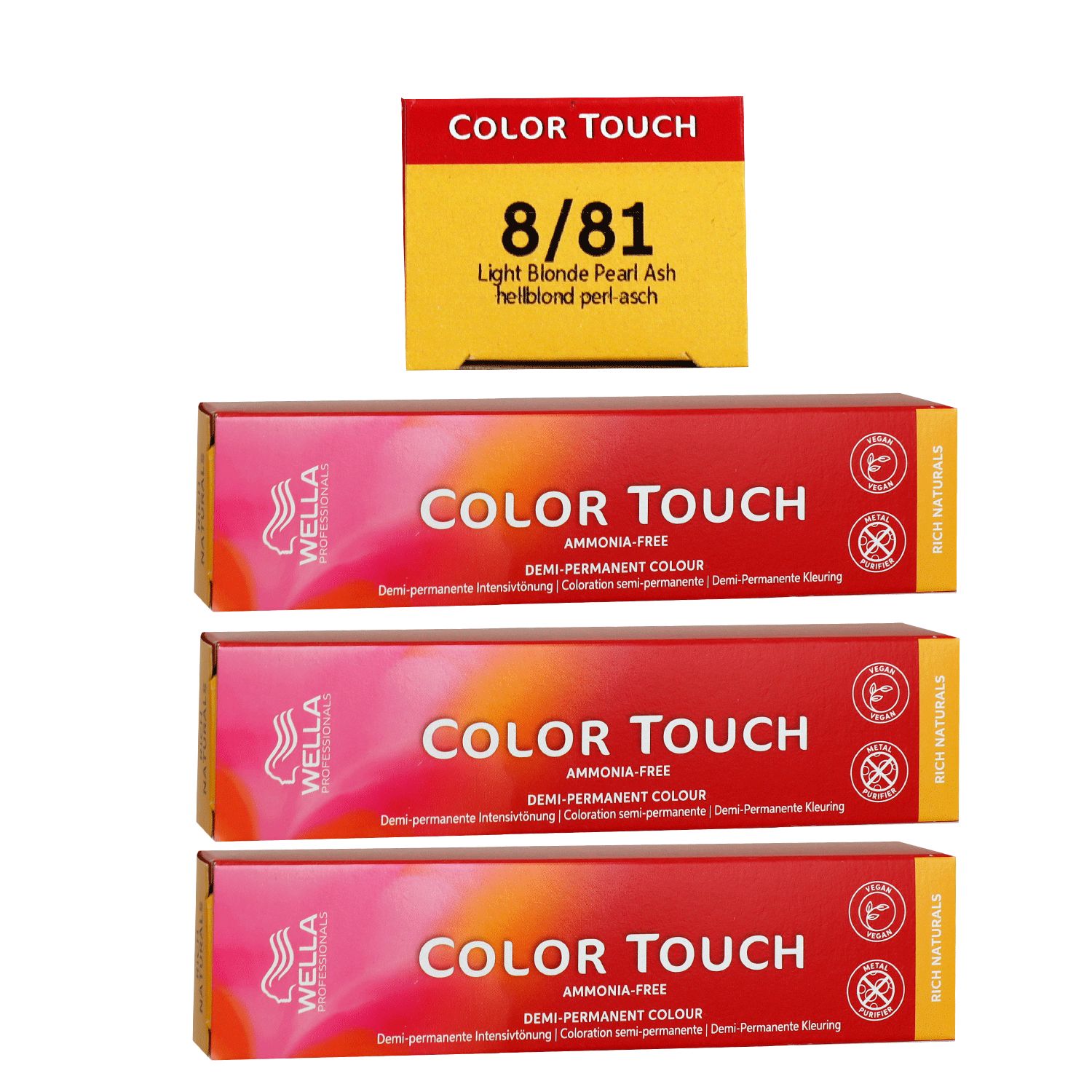 Wella Color Touch Rich Naturals 3 x 60 ml 8/81 Set bei Riemax