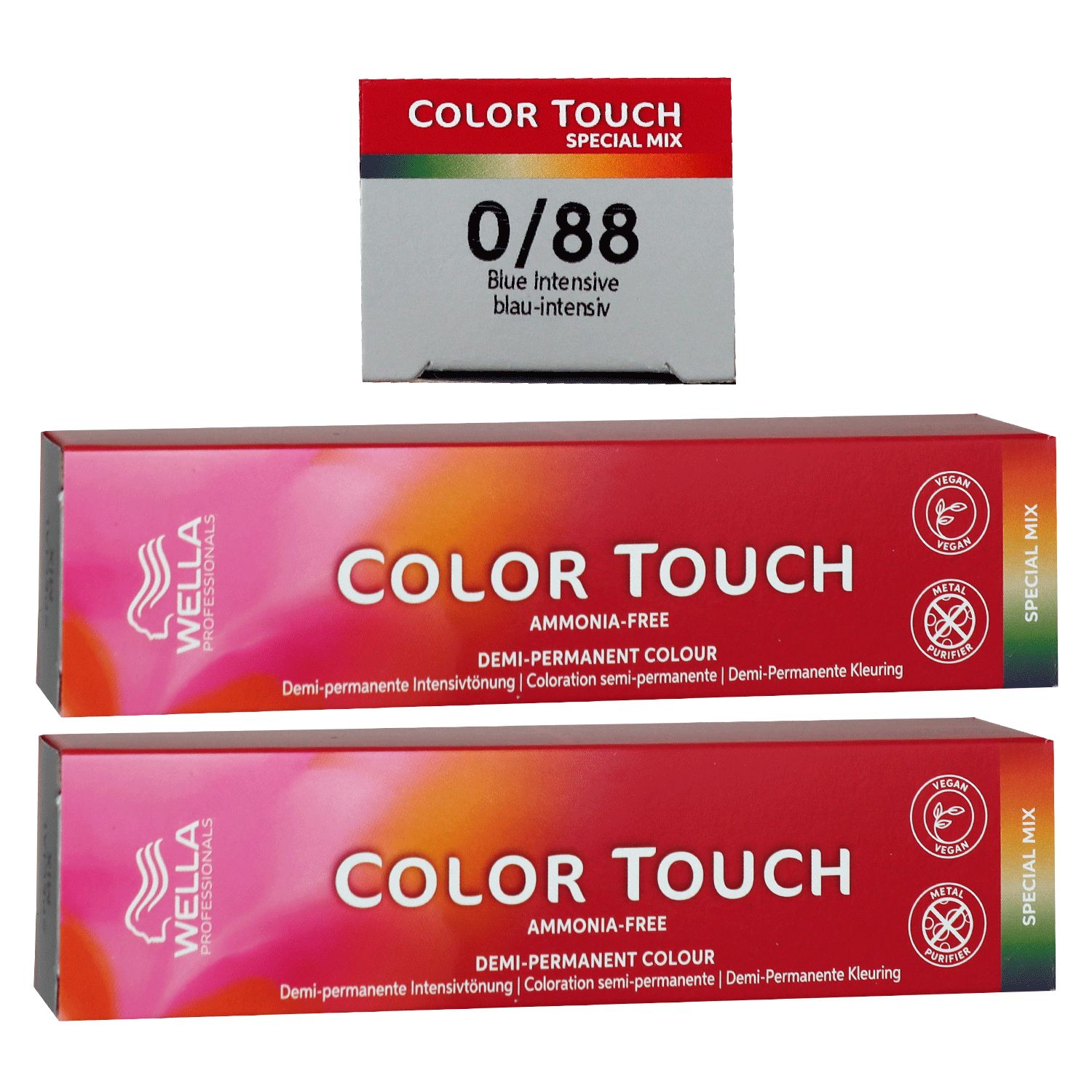 Wella Color Touch Special Mix 2 x 60 ml 0/88 blau intensiv Set ...