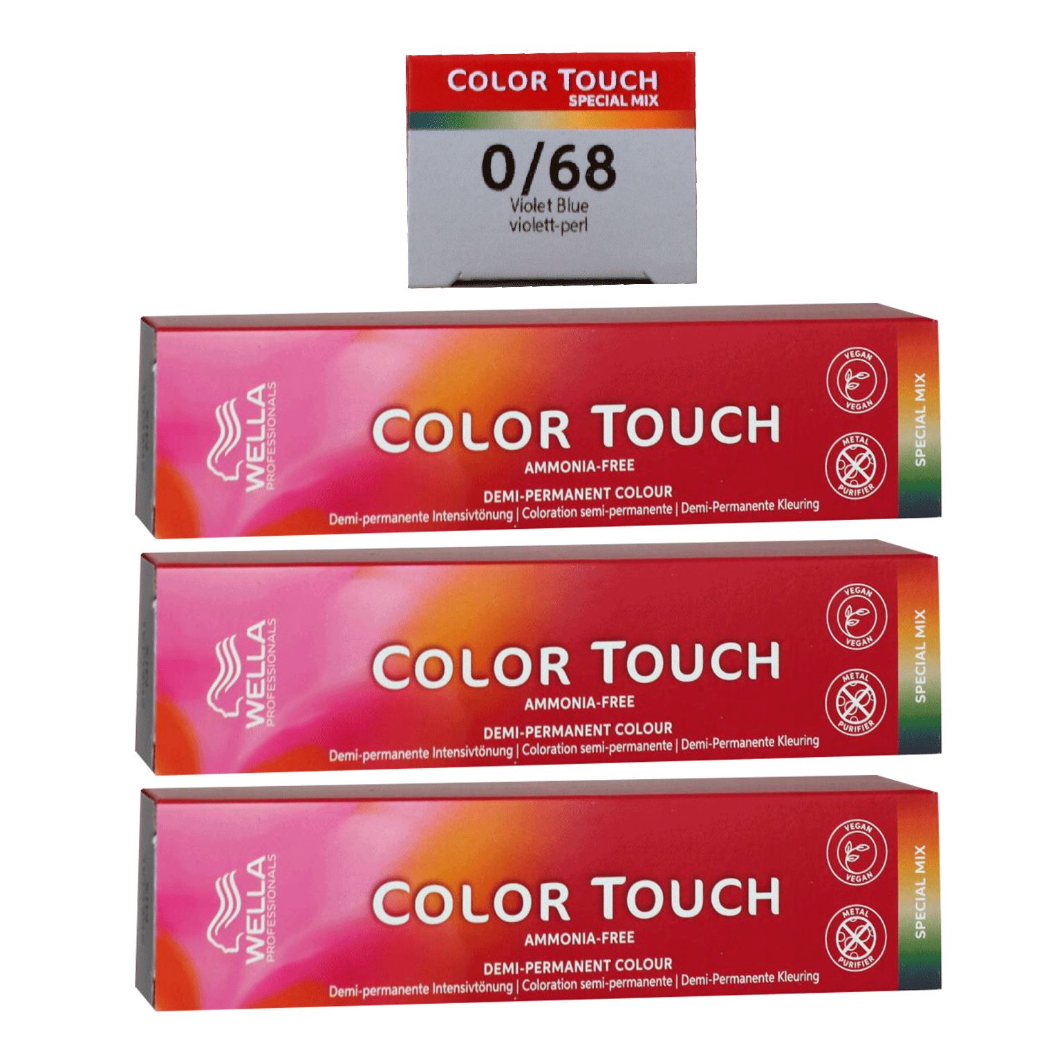 Wella Color Touch Special Mix 3 x 60 ml 0/68 violett pe