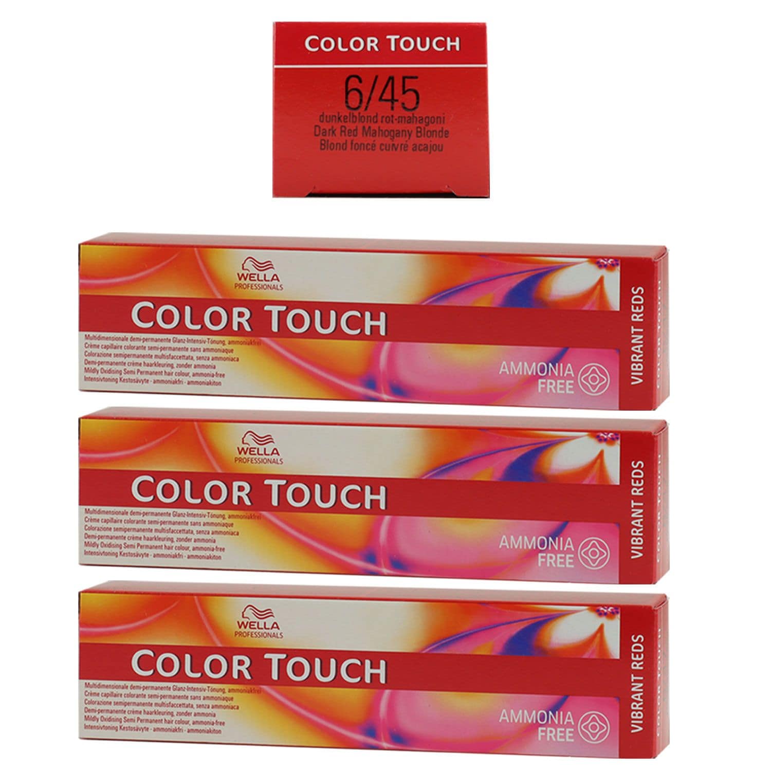 Wella Color Touch Vibrants Red 3 x 60 ml 6/45