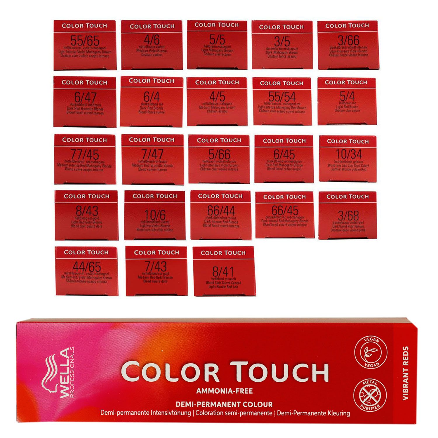 Wella Color Touch Vibrants Red 60 ml verschiedene Nuanc