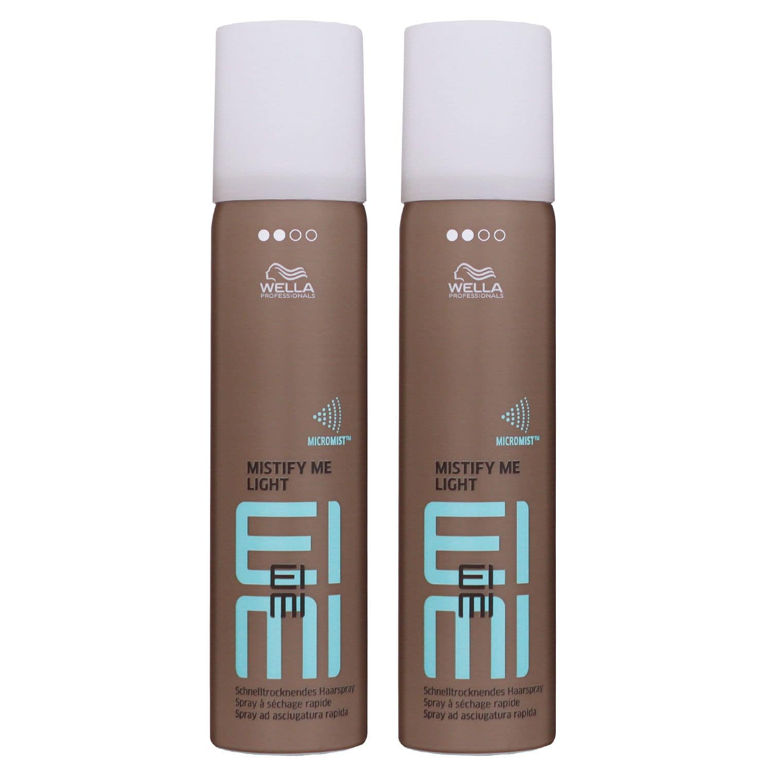 Wella Eimi Mistify Me light 2 x 75 ml schnelltrocknendes Haarspray Set ...