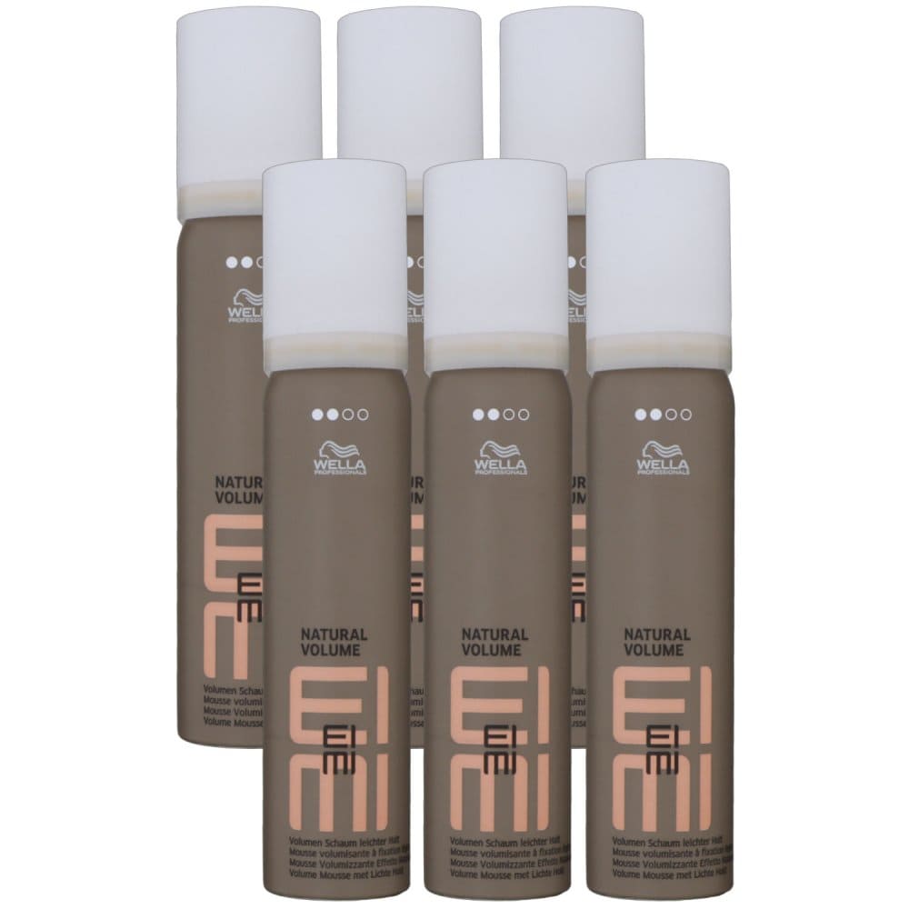 Wella Eimi Natural Volume 6 x 75 ml Volumising Mousse Level 2 bei Riemax Wella Eimi Natural Volume 6 x 75 ml Volumising Mousse Level 2 bei Riemax