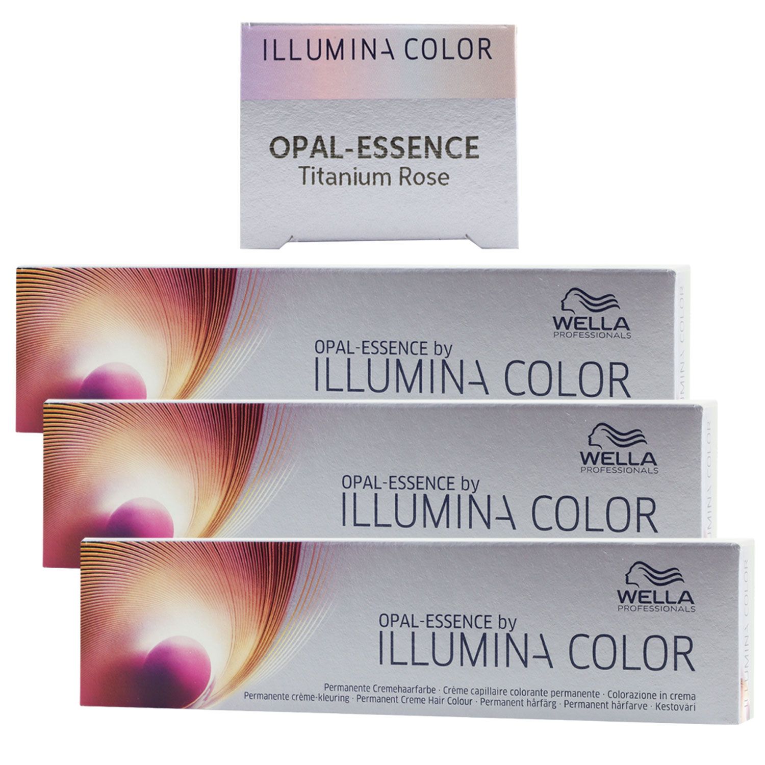 Wella Illumina Opal Essence 3 x 60 ml Titanium Rose