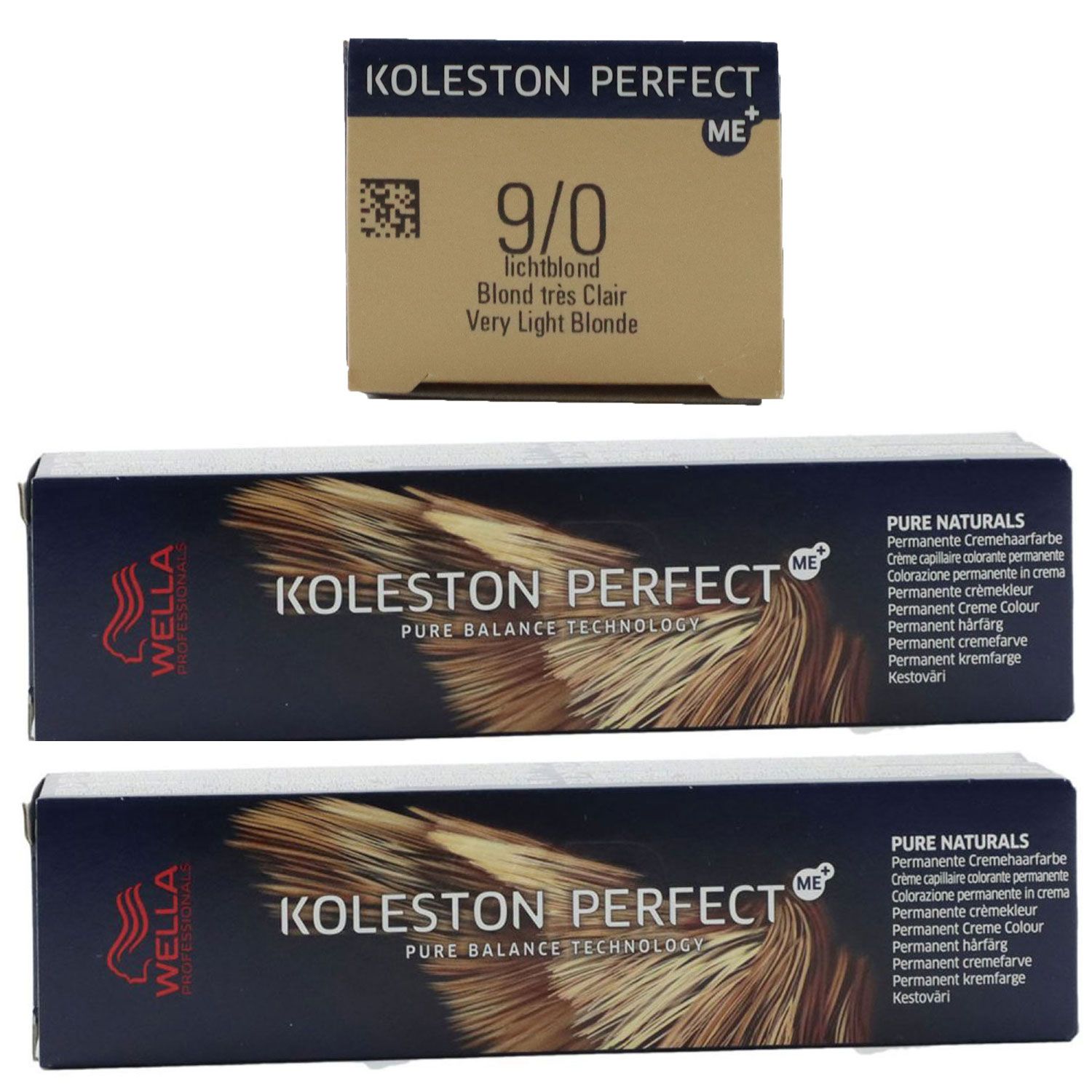 Wella Koleston Perfect ME Pure Naturals 2 x 60 ml 9/0