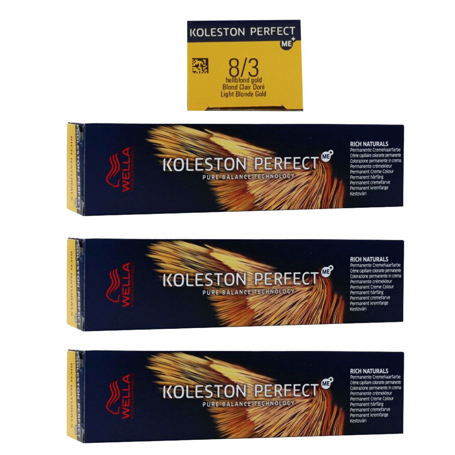 Wella KP ME Rich Naturals 3 x 60 ml 8/3 Set bei Riemax