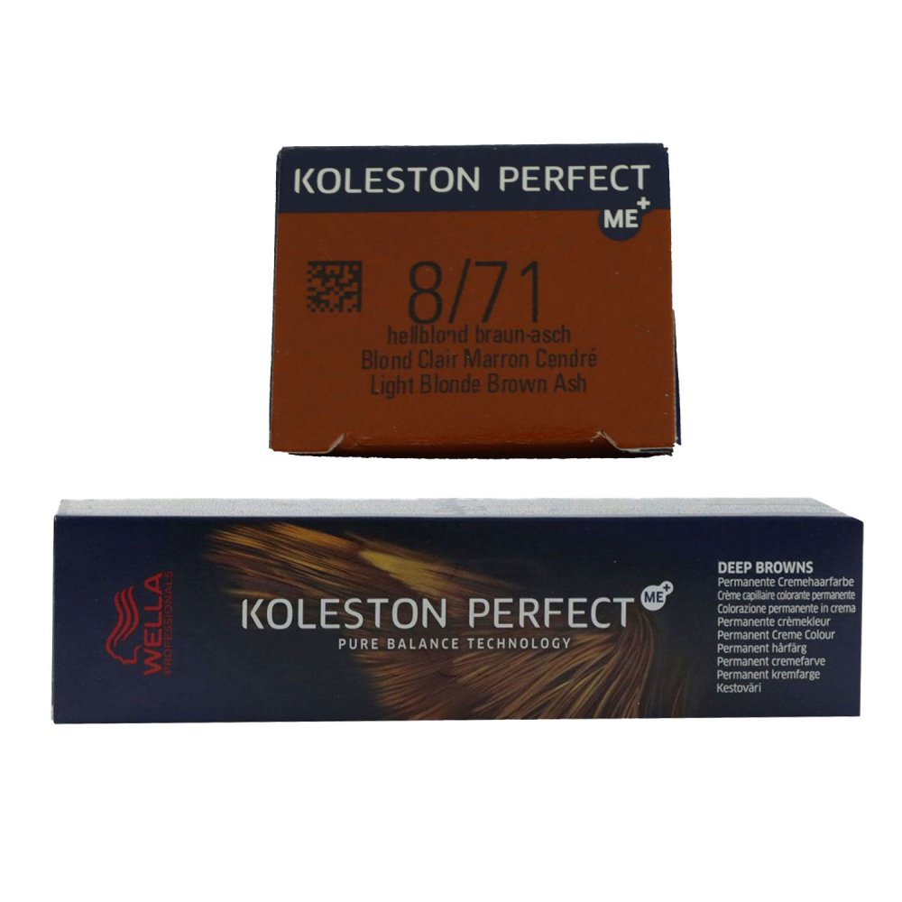 Wella Koleston Perfect ME Deep Browns 60 ml 8/71 hellblond braun asch ...