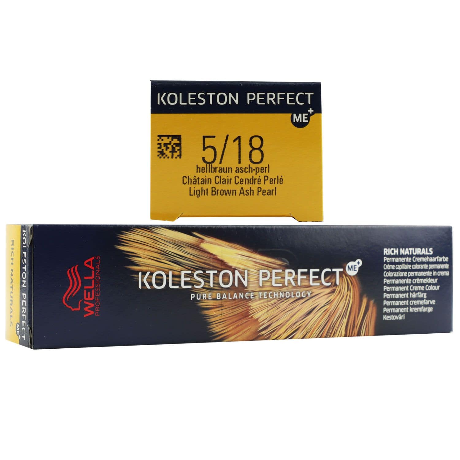 Wella Koleston Perfect ME Rich Naturals 60 ml 5/18 hellbraun asch perl --> Riemax | Parfüm ...