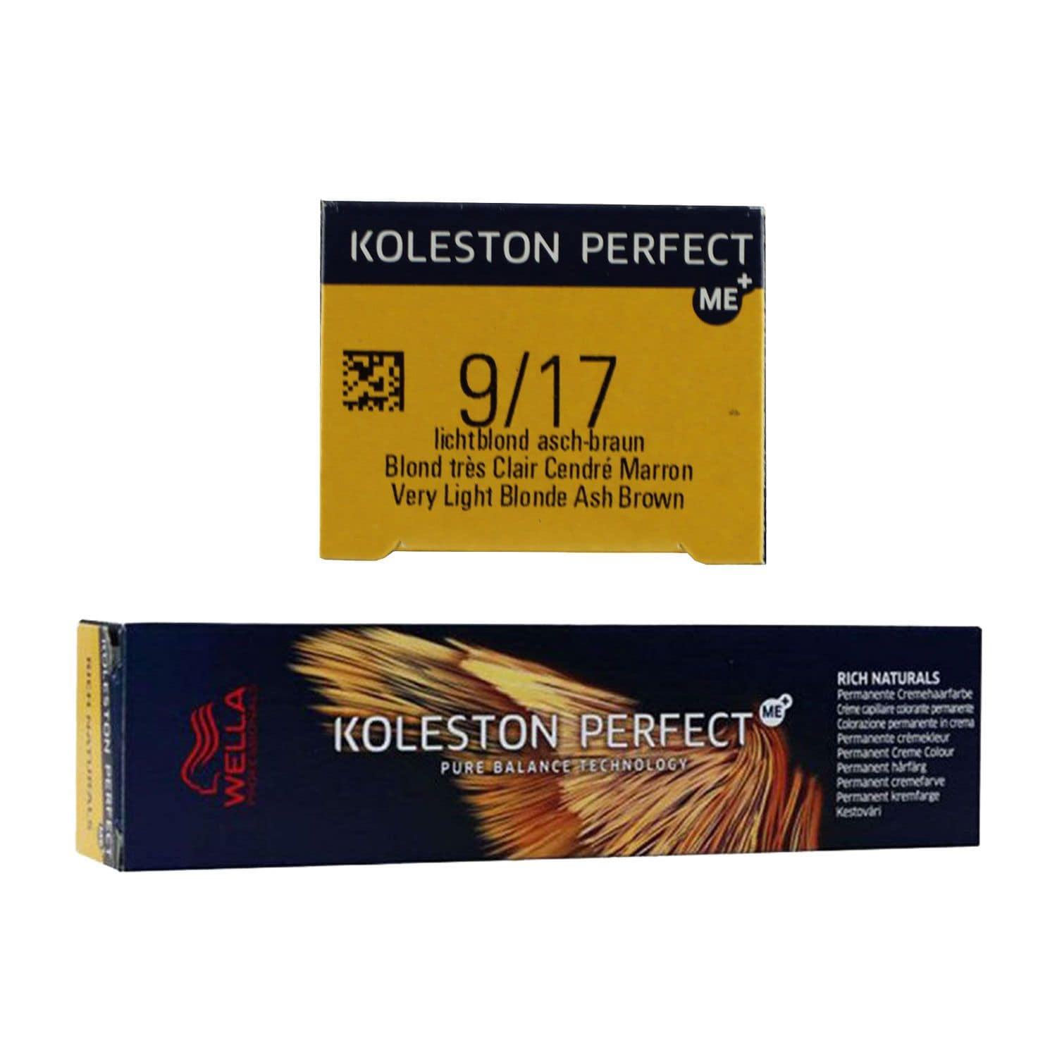 Wella Koleston Perfect ME Rich Naturals 60 ml 9/17 Lichtblond Asch Braun --> Riemax | Parfüm ...
