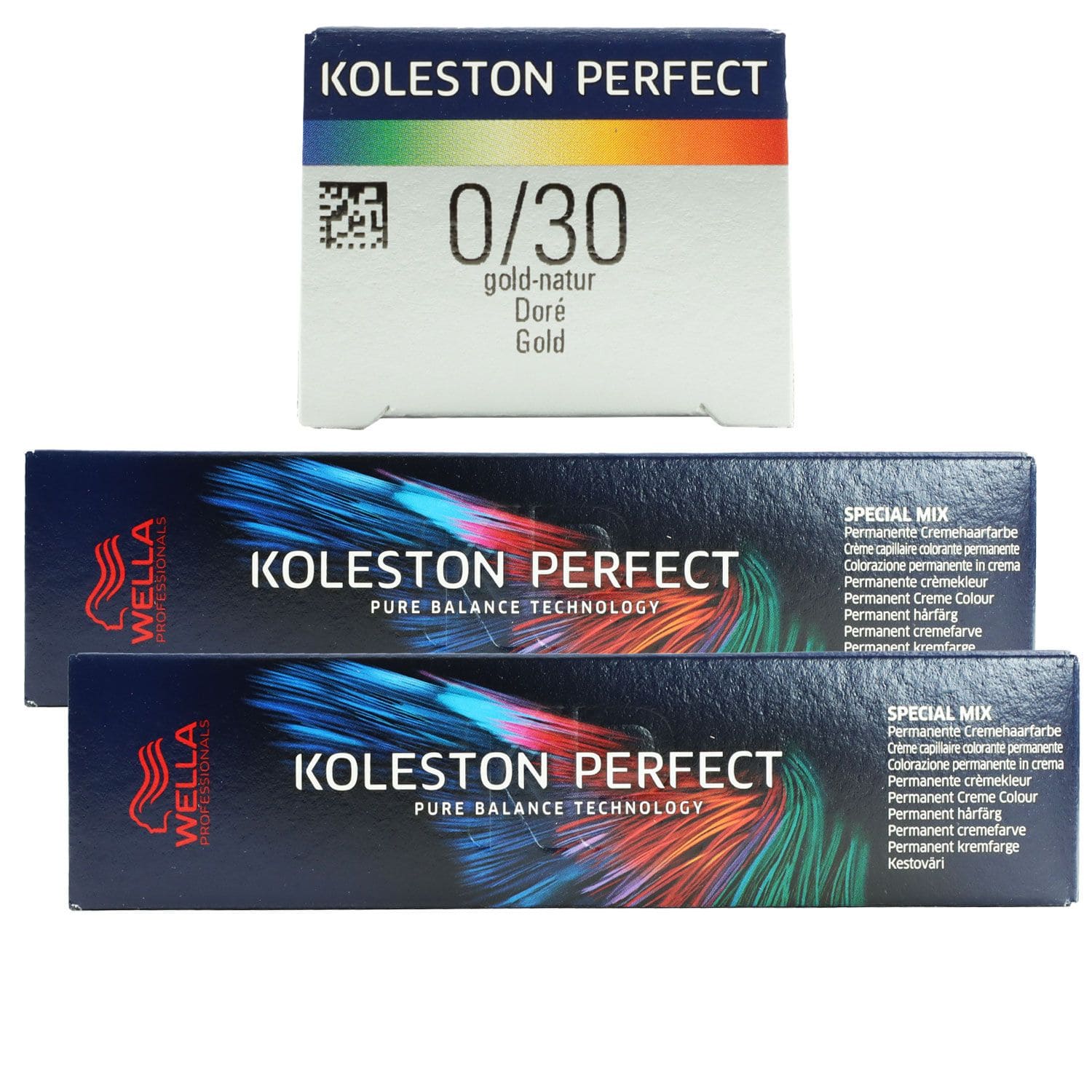 Wella Koleston Perfect ME Special Mix 2 x 60 ml 0/30 Gold Natur Set ...