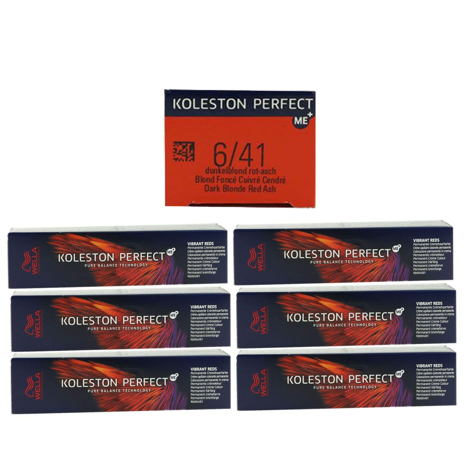 Wella Koleston Perfect ME Vibrant Reds 6 x 60 ml 6/41