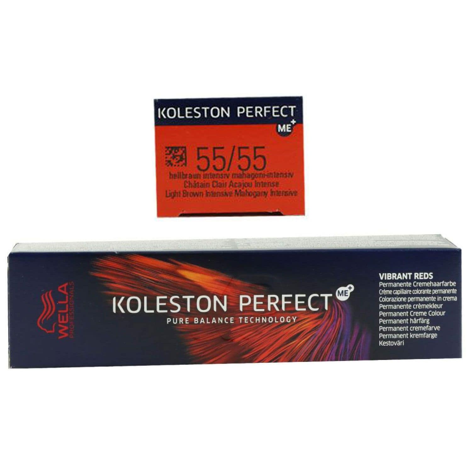 Wella Koleston Vibrant Reds 60 ml 55/55 hellbraun intensiv mahagoni ...