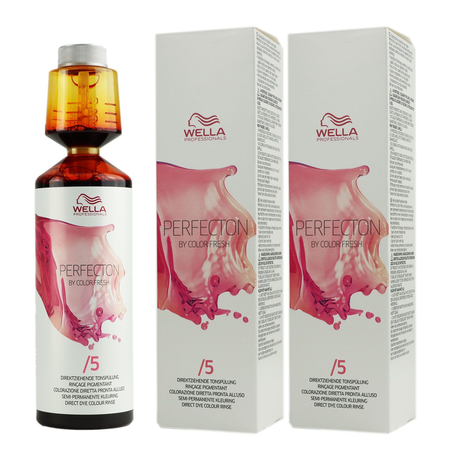 Wella Perfecton by Color Fresh 2 x 250 ml /5 mahagoni