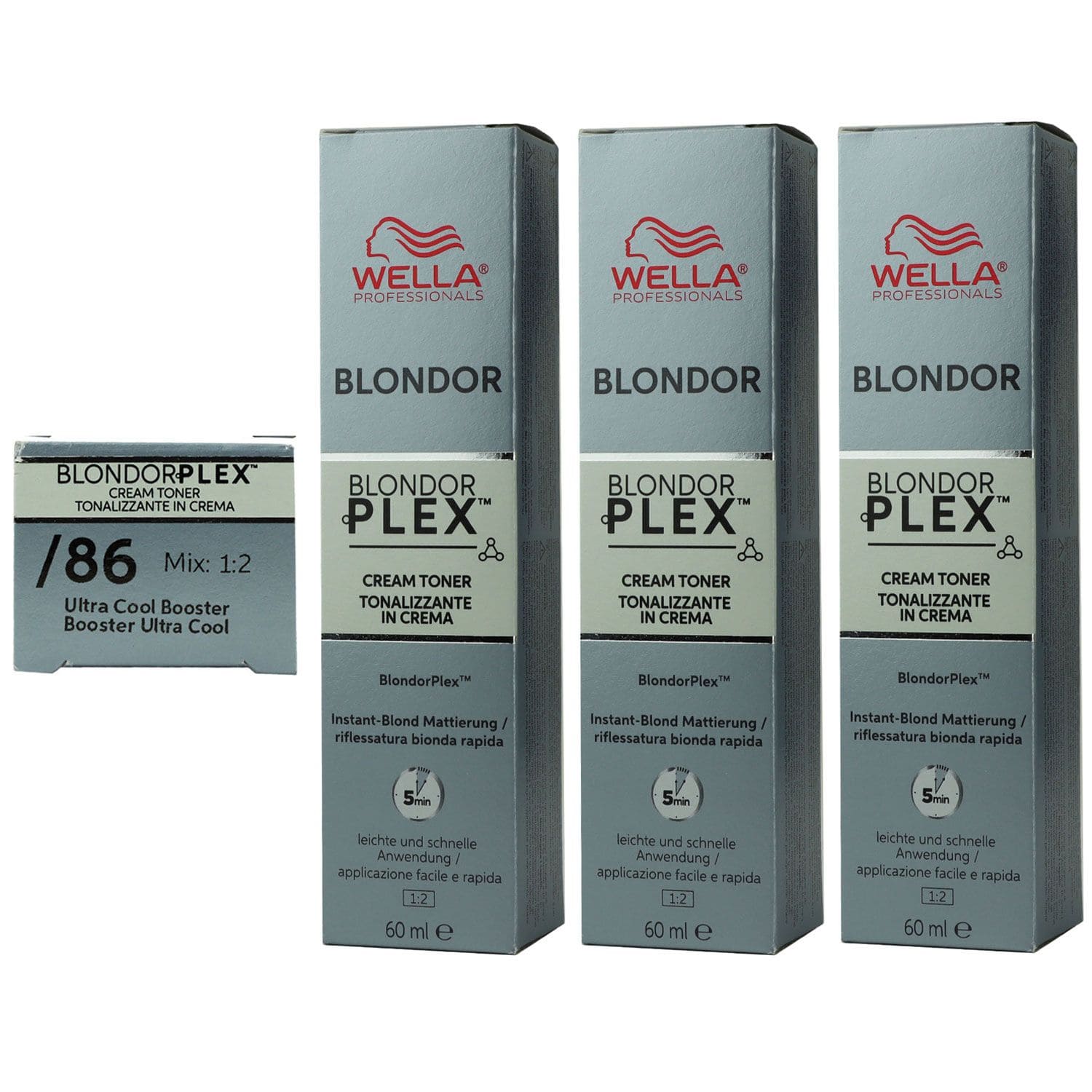 Wella BlondorPlex Cream Toners 3 x 60 ml /86