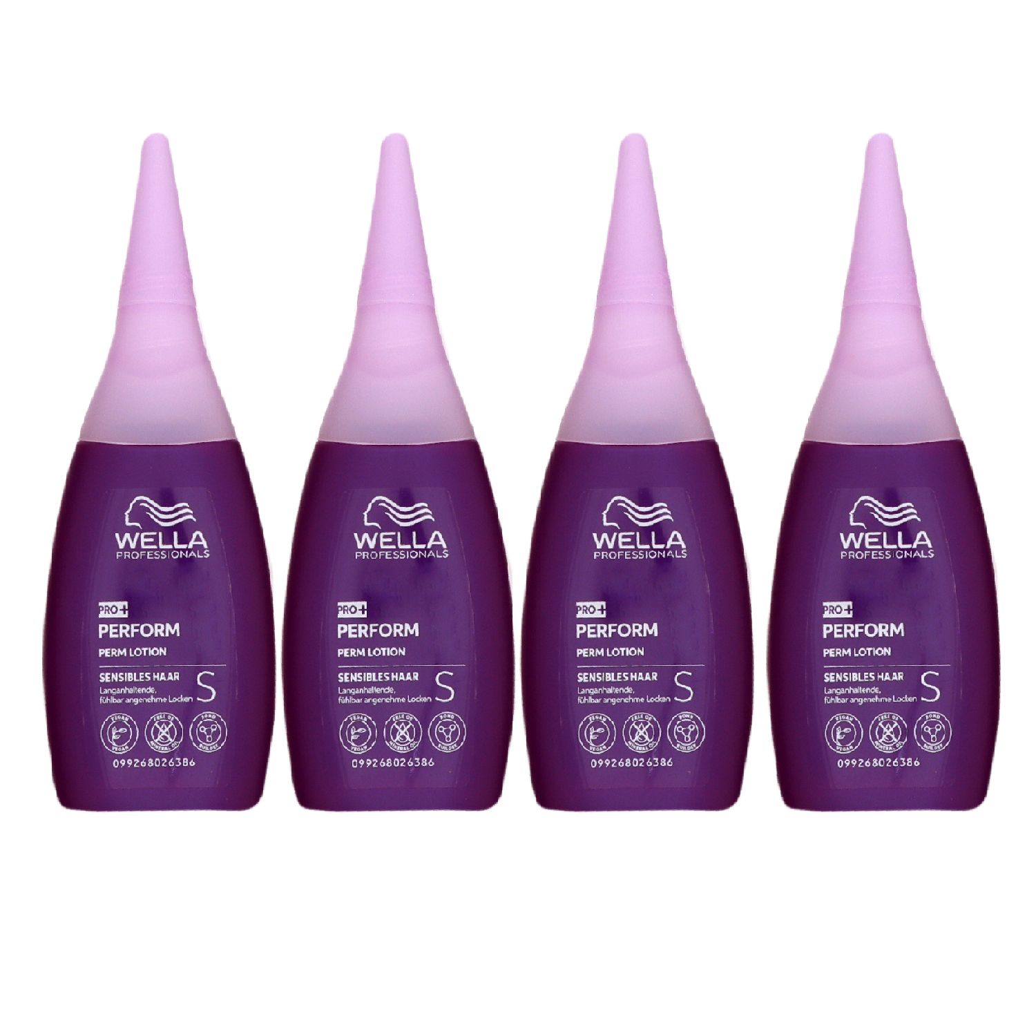 Wella Pro+ Perform S 4 x 75 ml Perm Lotion Welllotion für sensibles ...