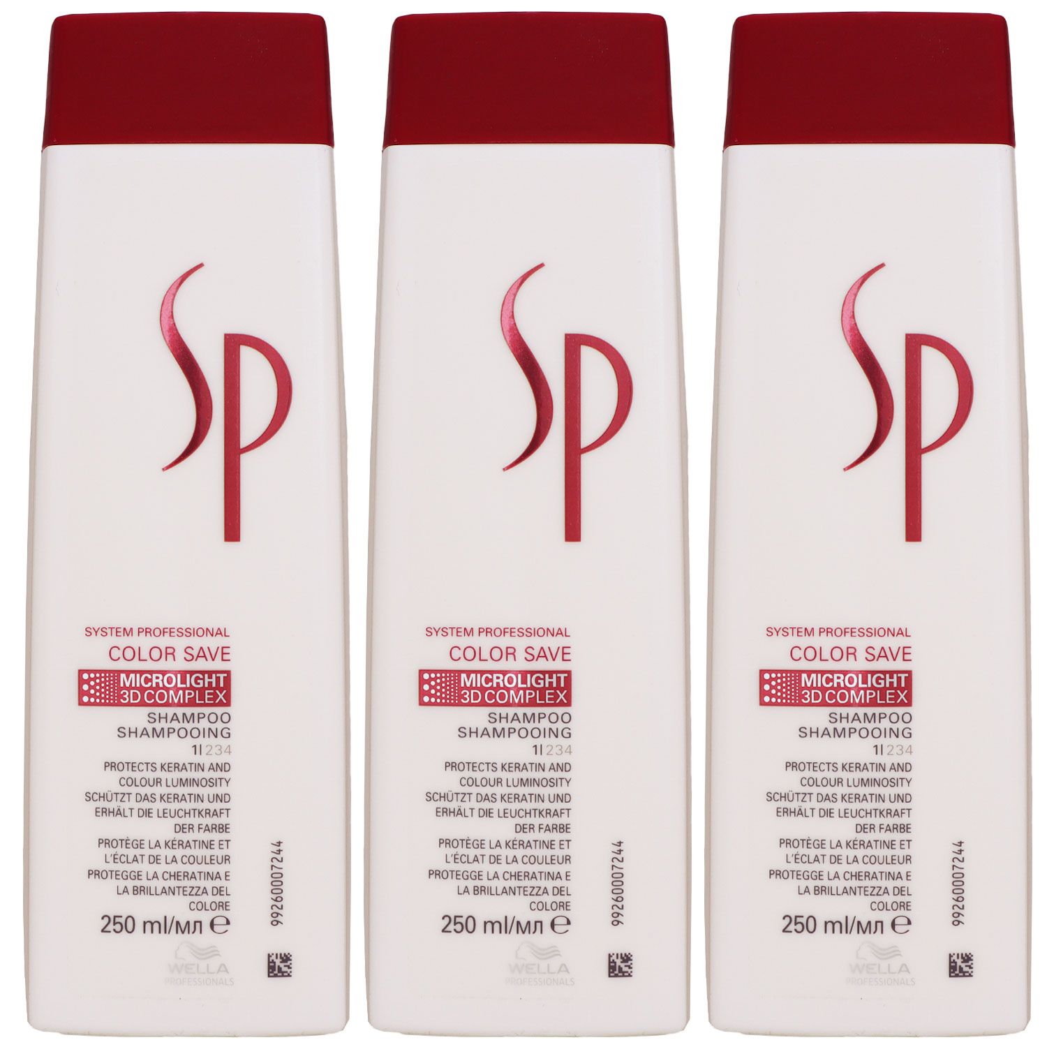 Wella SP Color Save 3 x 250 ml Shampoo Set --> Riemax | Parfüm, Pflege ...