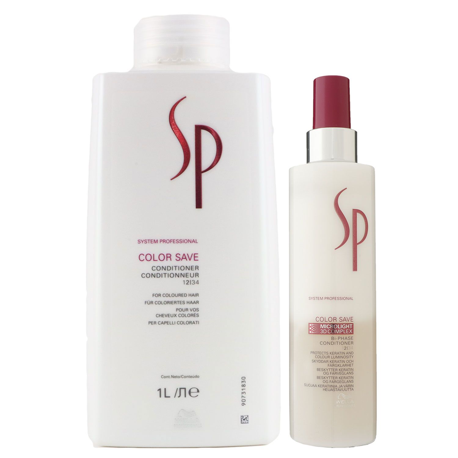 Wella SP Color Save Conditioner 1000ml & 185ml Bi Phase