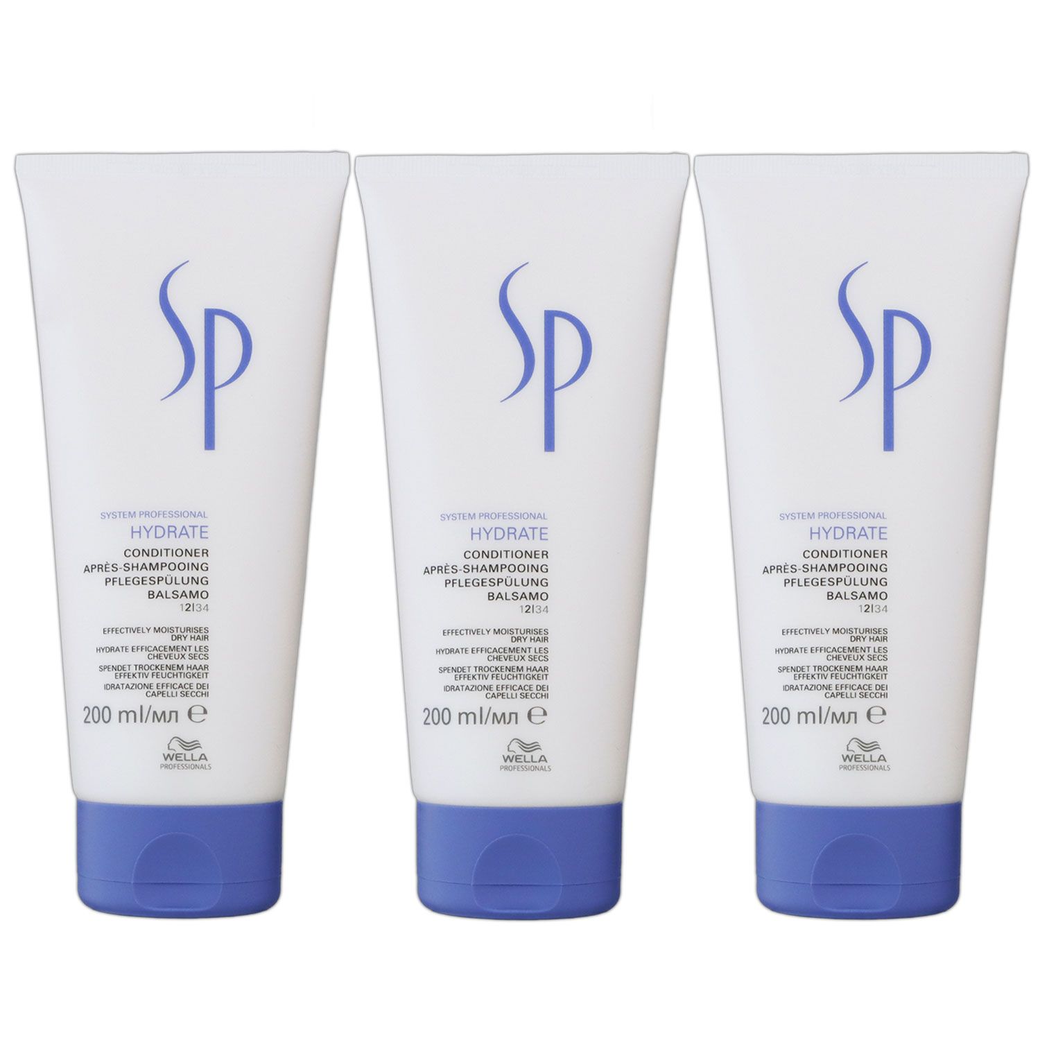 Wella SP Hydrtate Conditioner 3 x 200 ml