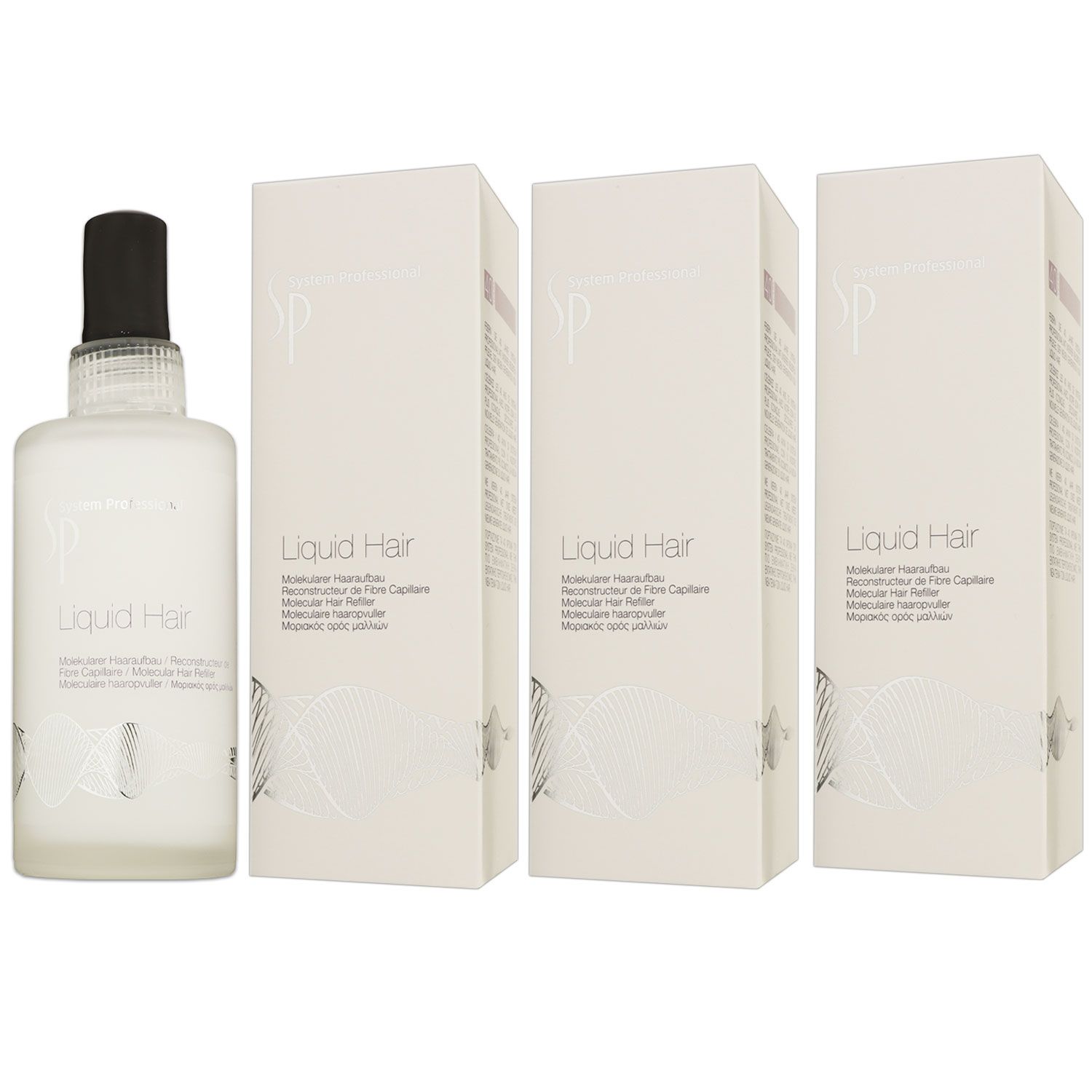 Wella SP Liquid Hair 3 x 100 ml Haaraufbau Serum bei Ri