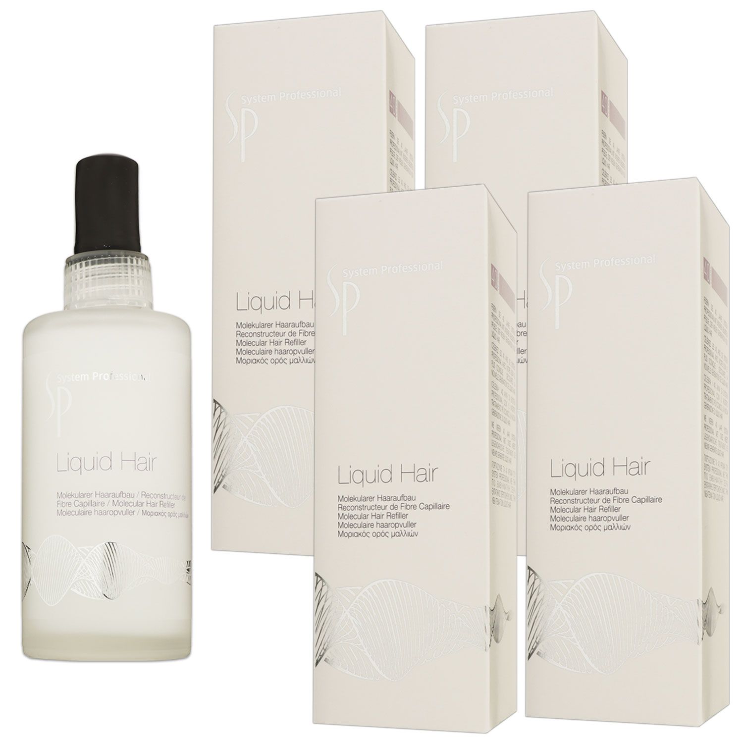 Wella SP Liquid Hair 4 x 100 ml Haaraufbau Serum bei Ri